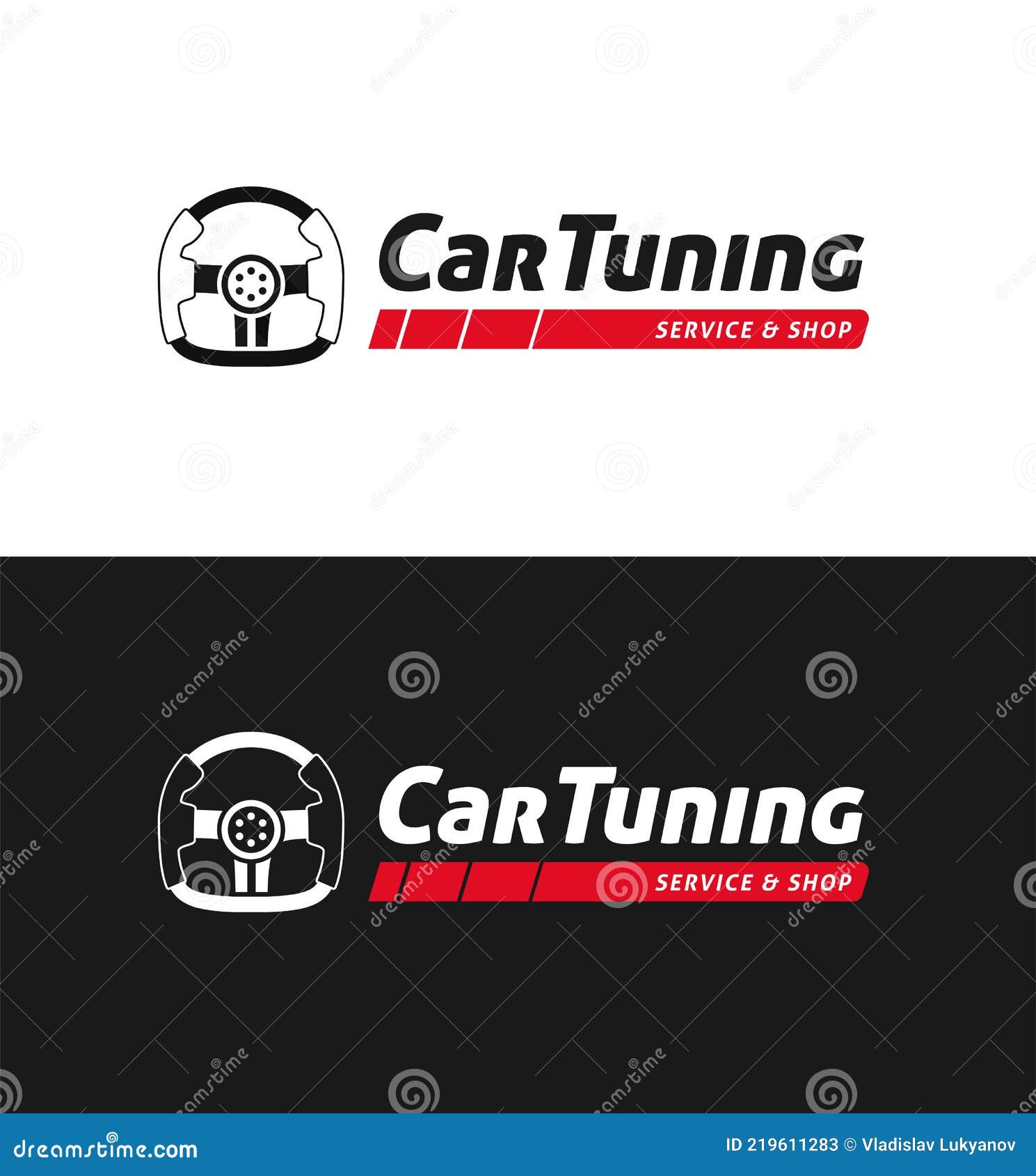 Car Tuning Service Logo For Automobile Workshop Vector Template Modern ...