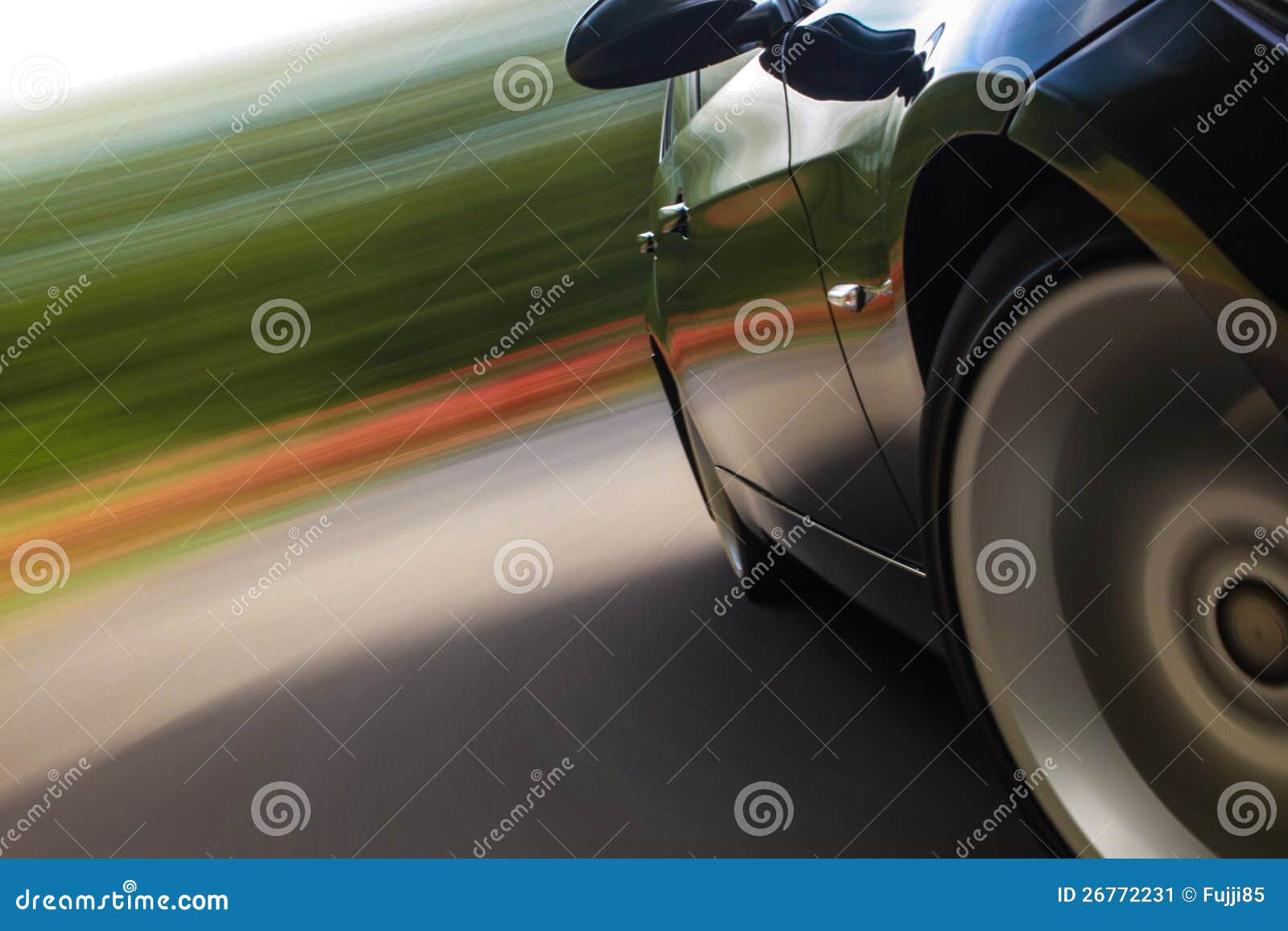 Car in turn stock image. Image of luxury, performance - 26772231