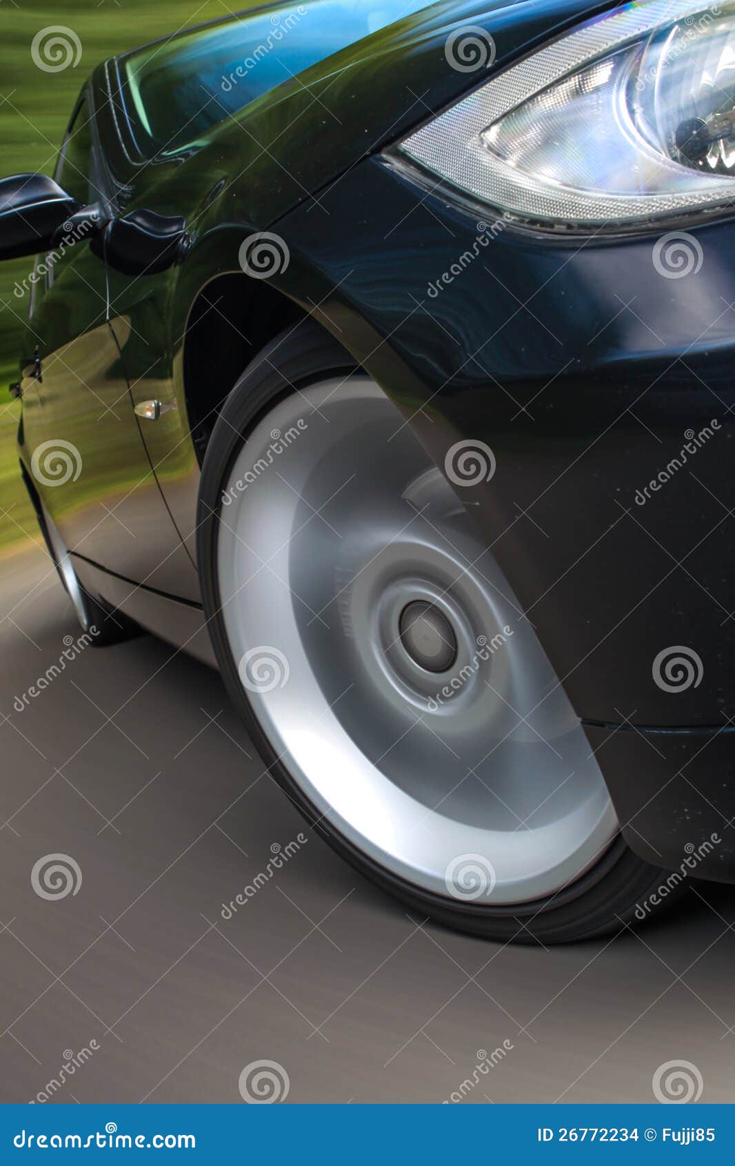 Car in turn stock photo. Image of blue, cityscape, movement - 26772234