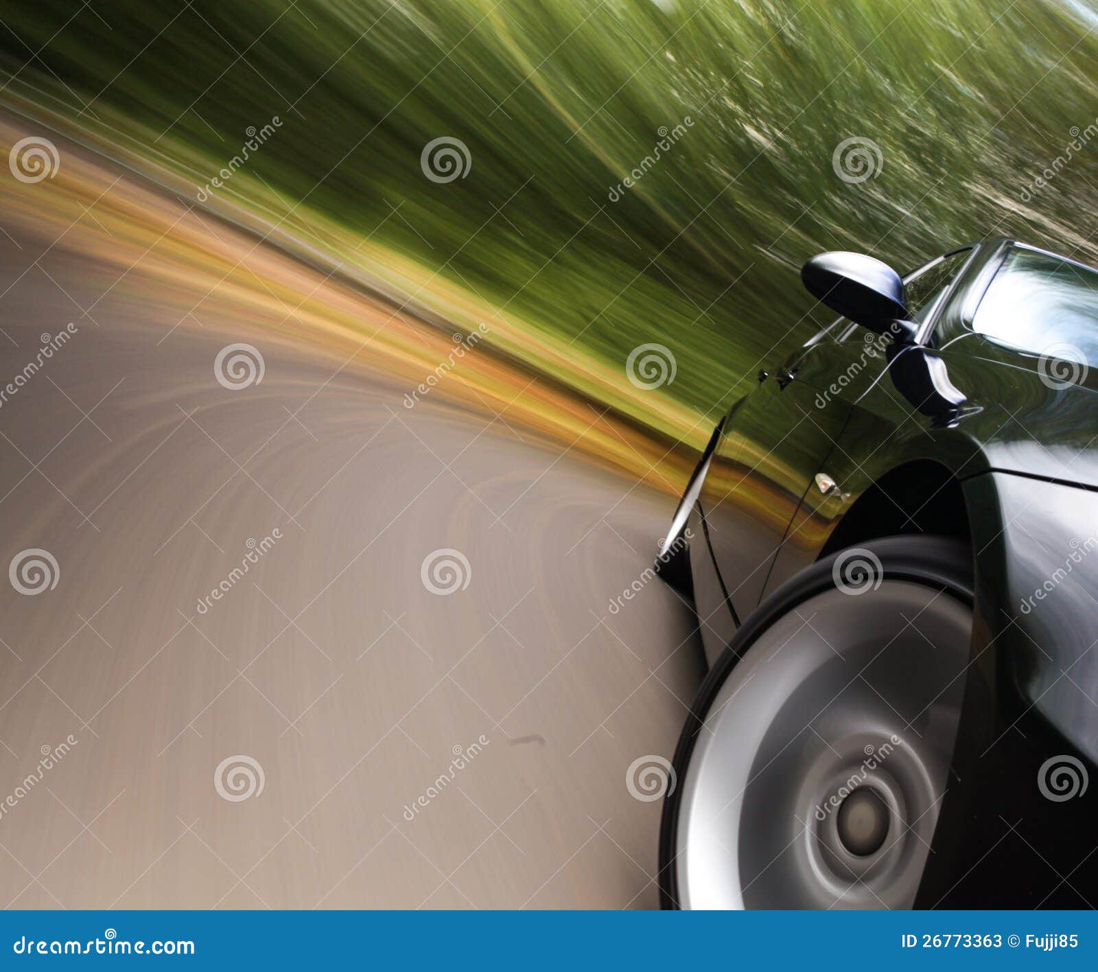 Car in turn stock image. Image of blue, rush, model, blur - 26773363