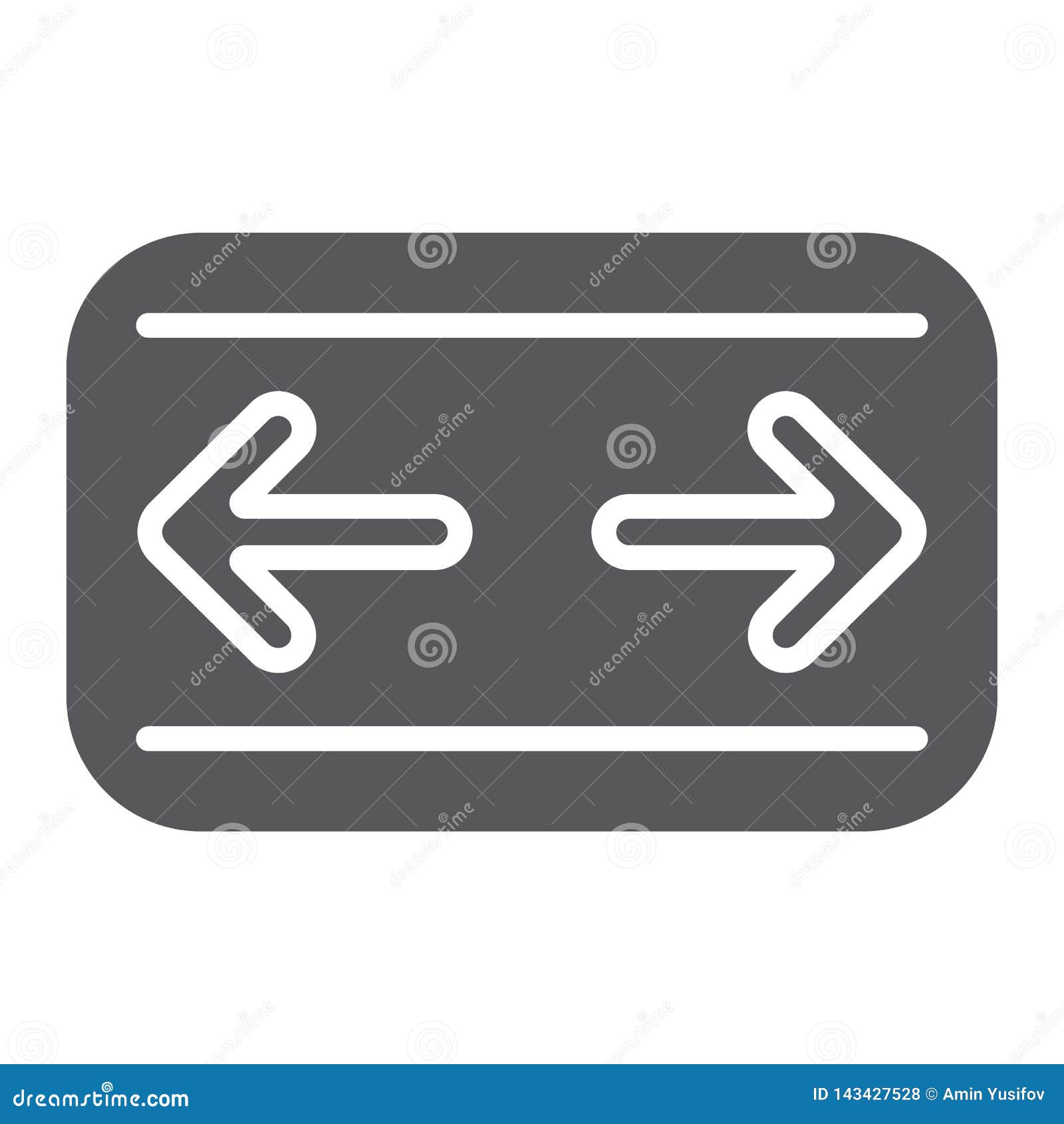 Turn Signals Icon. Linear Vector Illustration From Car Dashboard ...