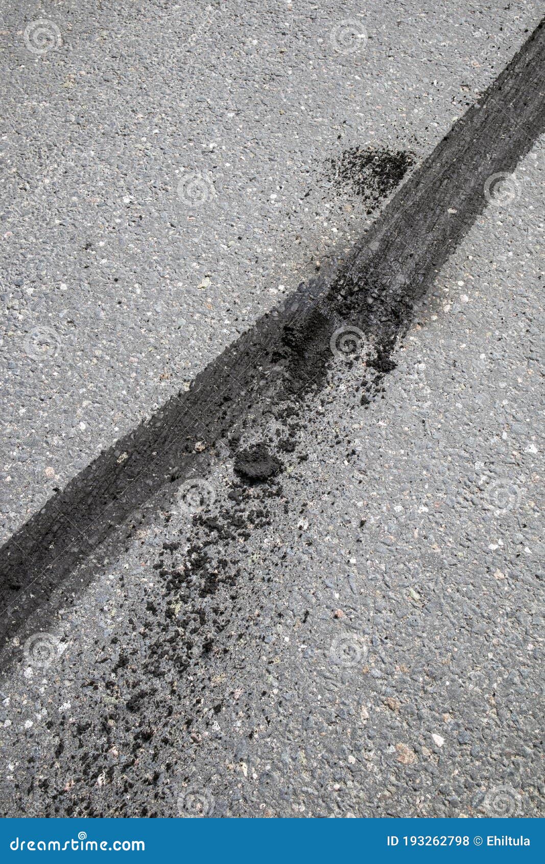 Car Tyre Skid Marks on Road Stock Photo - Image of marks, race: 193262798