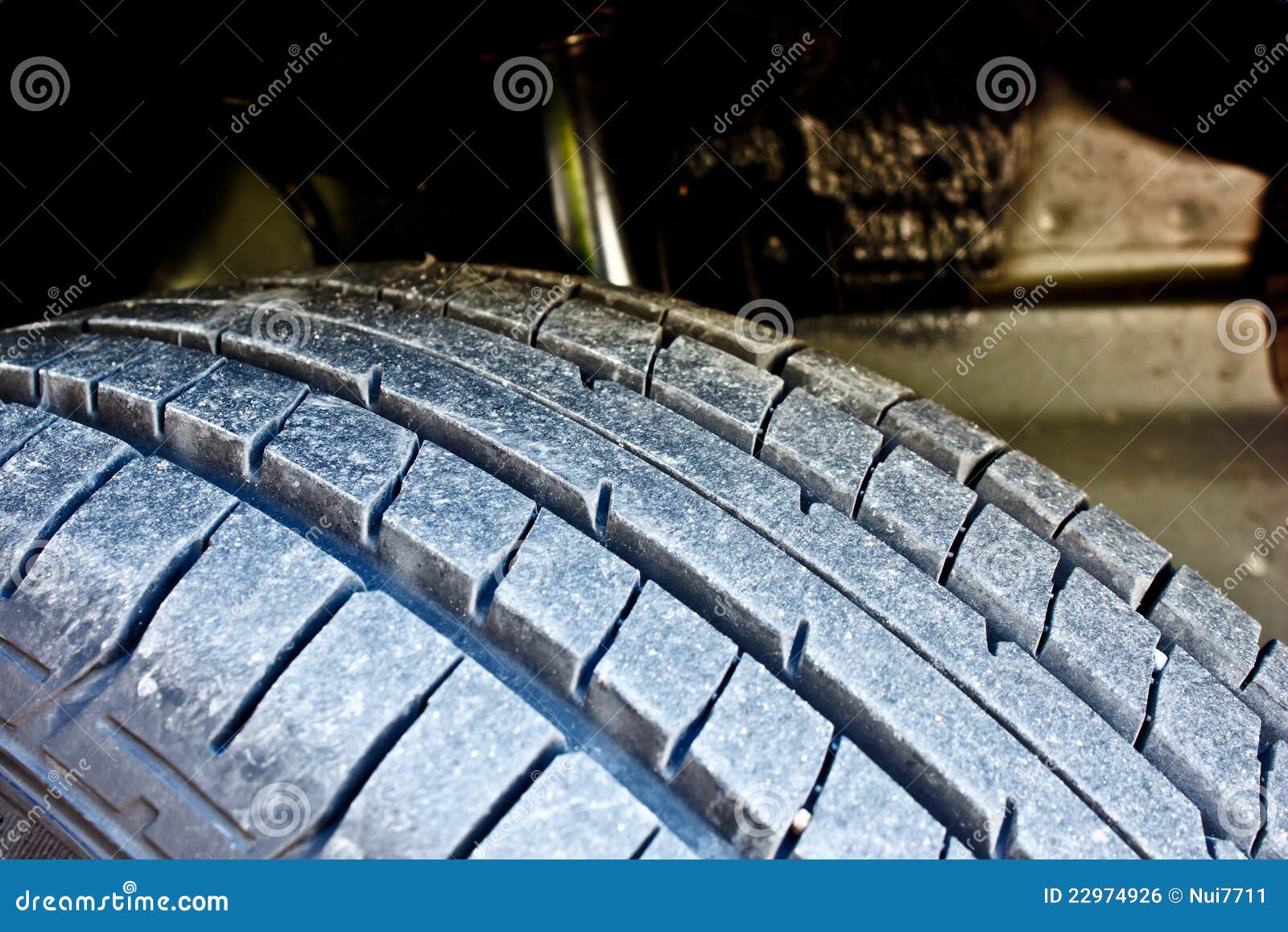 Car tyre surface stock photo. Image of closeup, control - 22974926