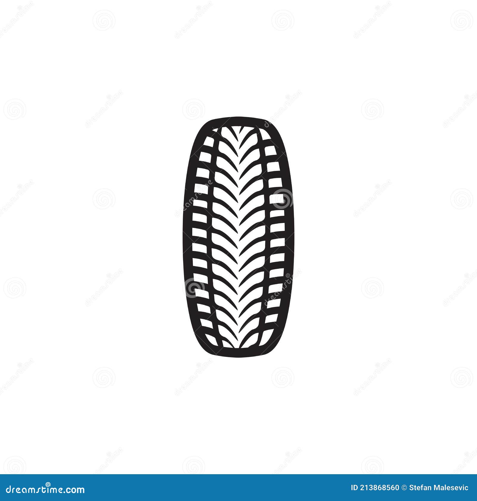 Car tyre stock vector. Illustration of radial, shape - 213868560