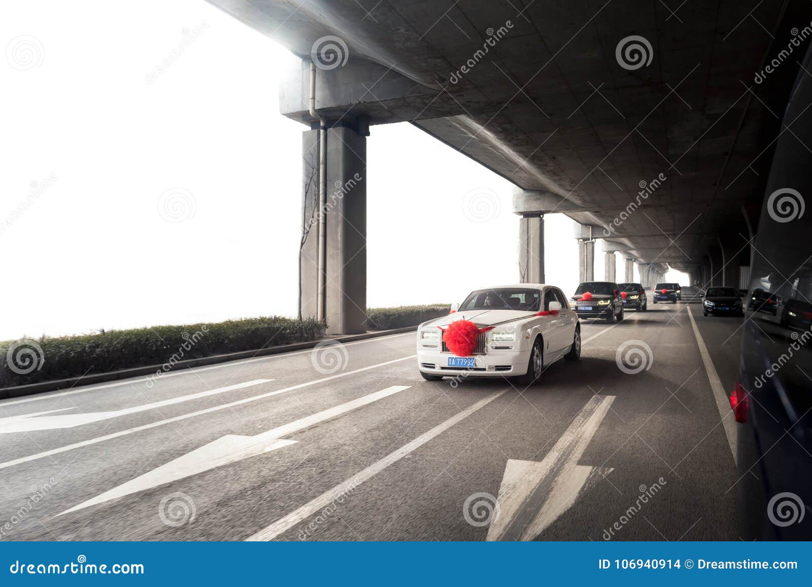 Car under the bridge editorial stock image. Image of lovely - 106940914