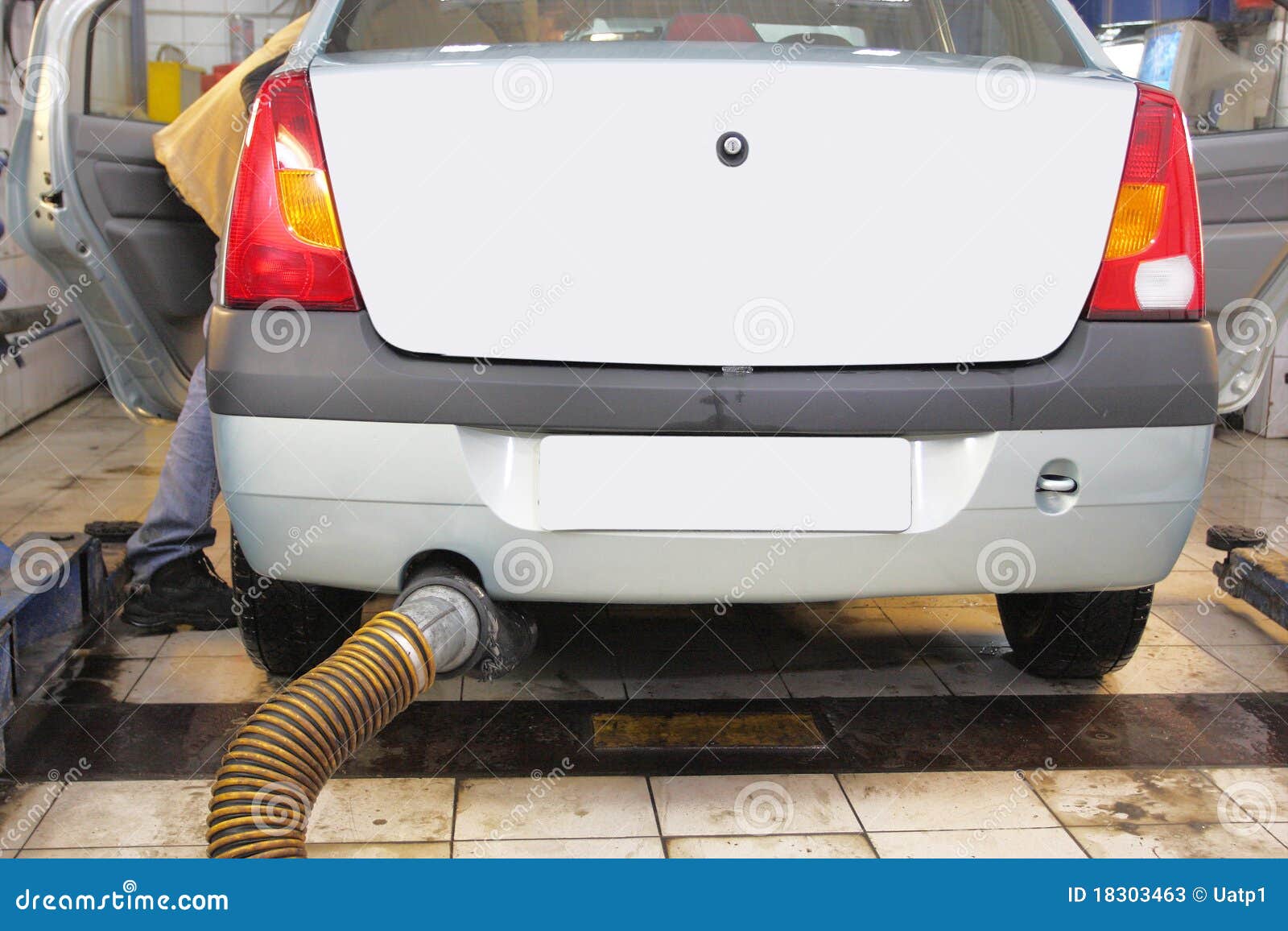 Car under repair stock image. Image of worker, interior - 18303463