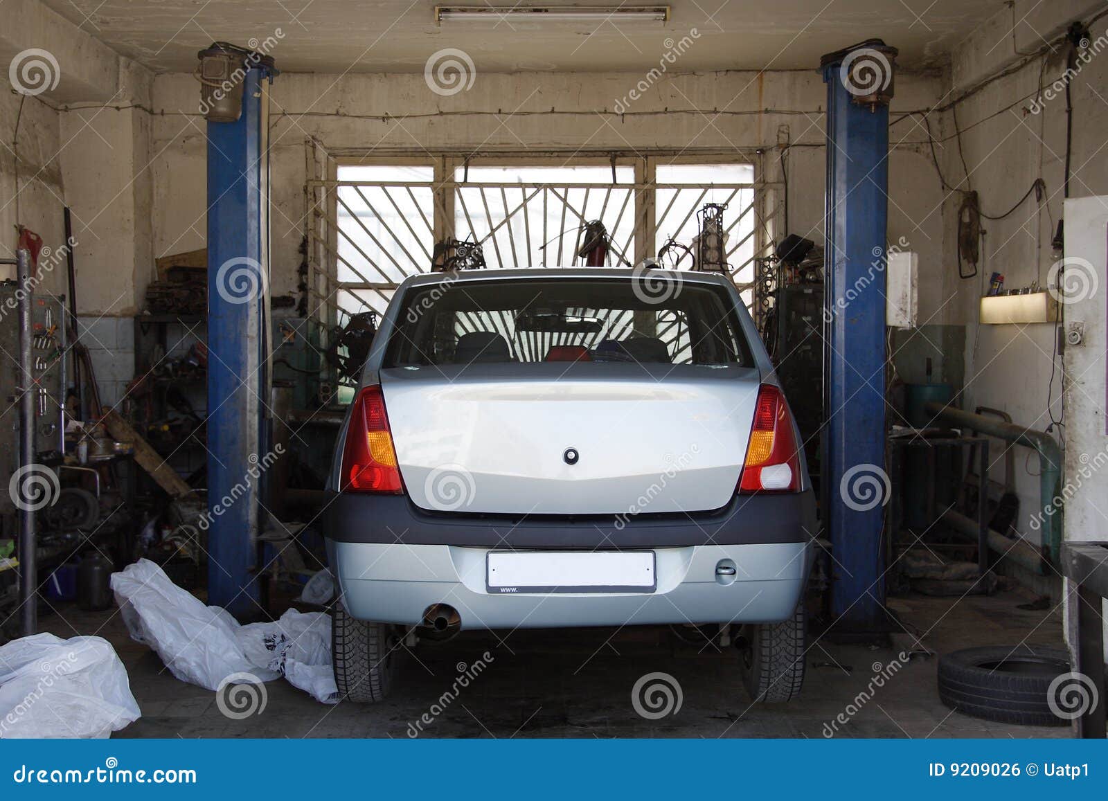 Car under repair stock photo. Image of workshop, detail - 9209026