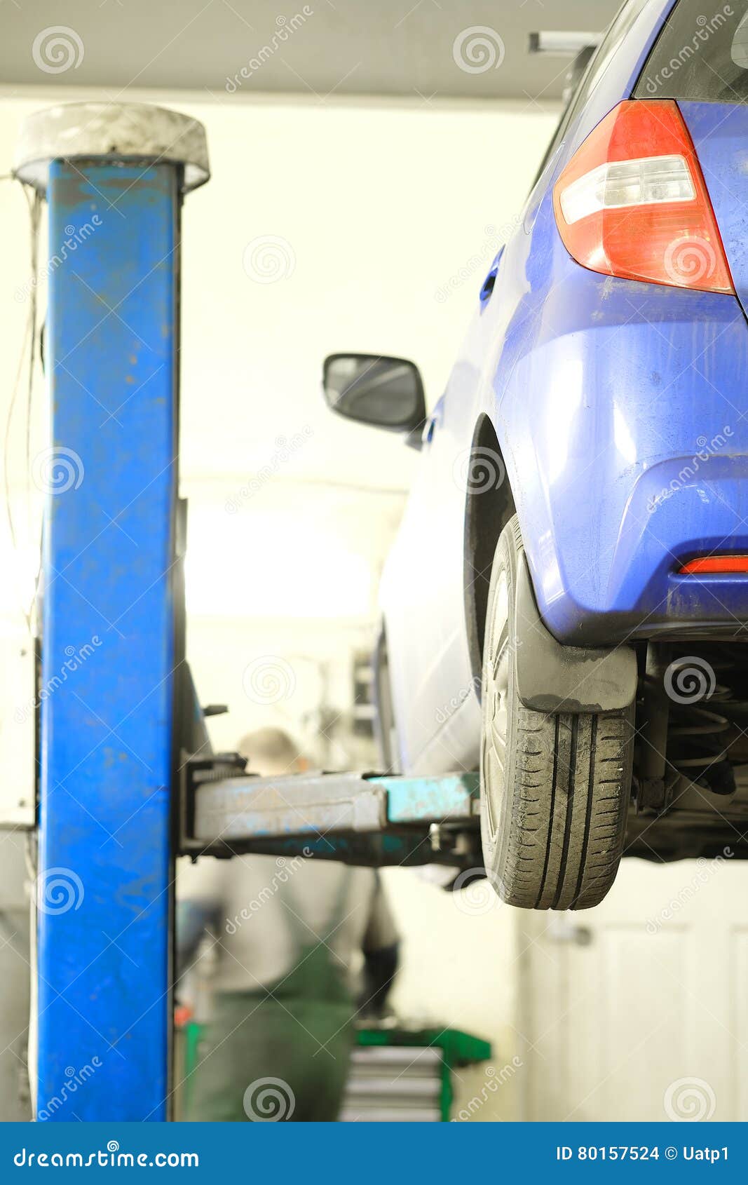 Car under repair stock photo. Image of labor, service - 80157524