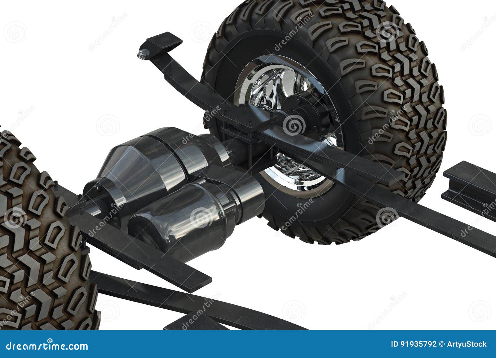 Car Underbody Chassis, Close View Stock Illustration - Illustration of ...