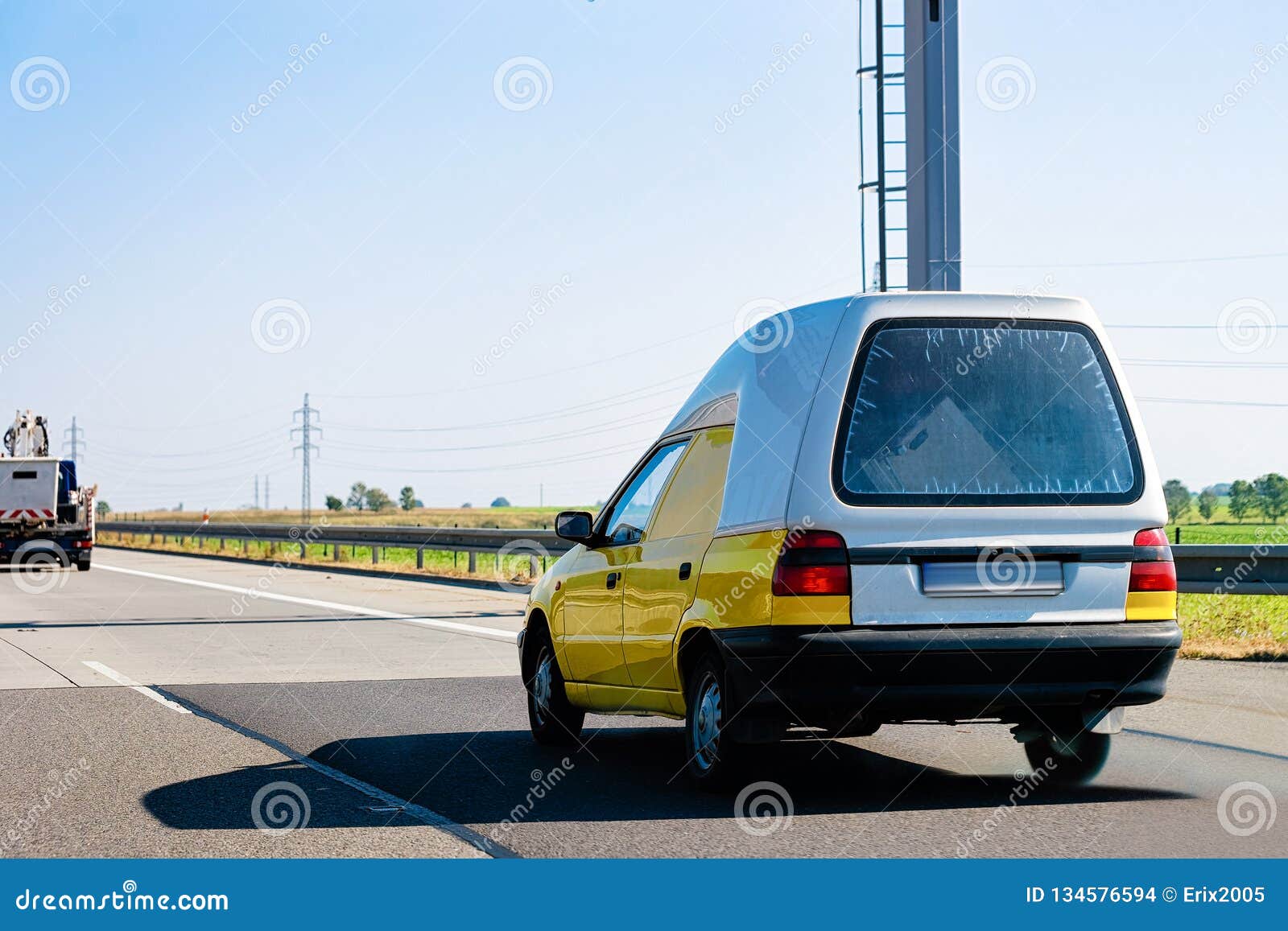 Car Universal Highway Road in Slovenia Stock Photo - Image of logistic ...