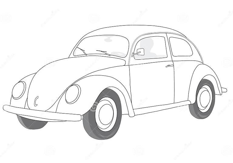 Car (vector) stock vector. Illustration of rope, cartoon - 7137945