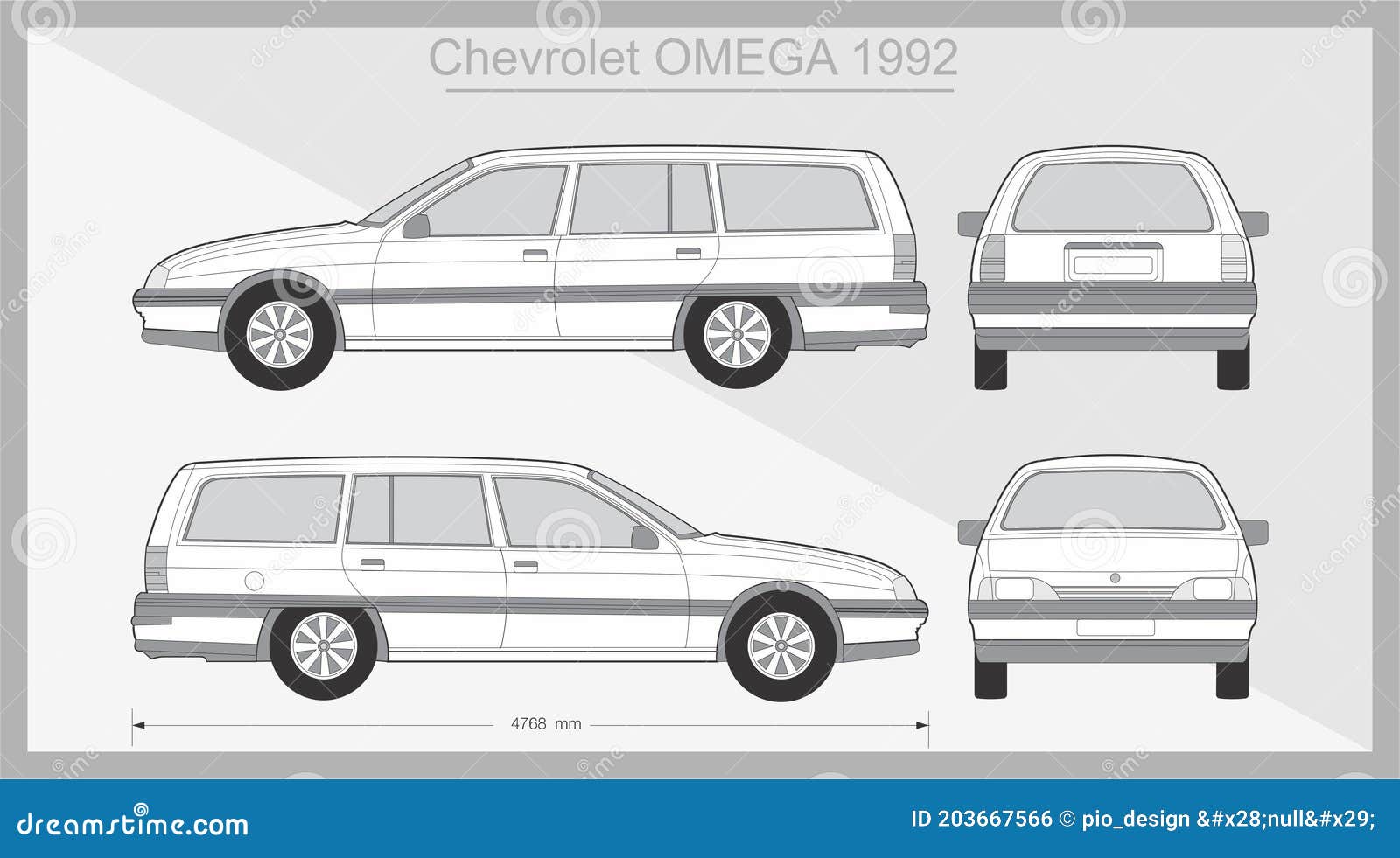 Vector Chevrolet OMEGA 1992 Editorial Photo - Illustration of chevrolet ...