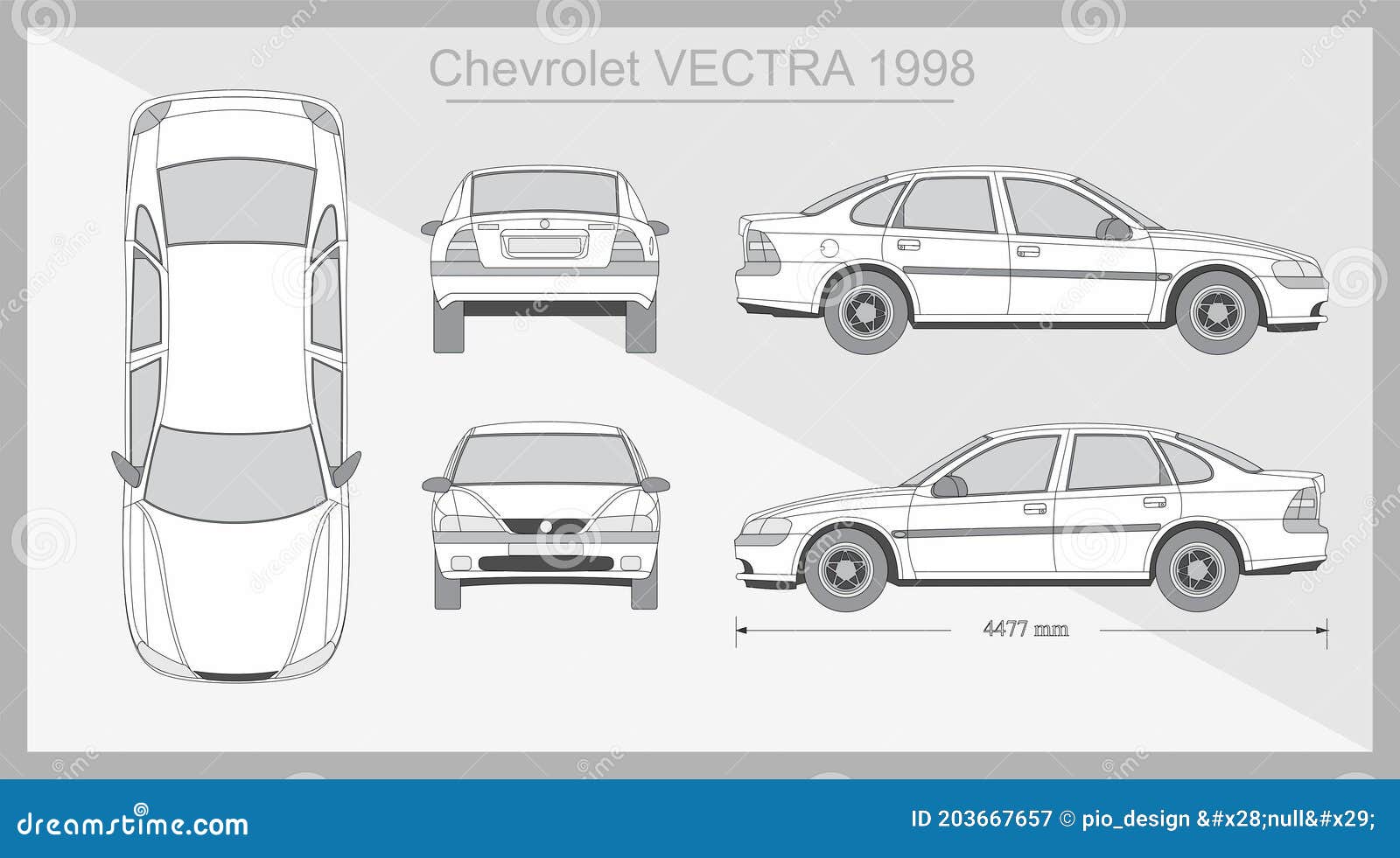 Vector Chevrolet VECTRA 1998 Editorial Photography - Illustration of ...