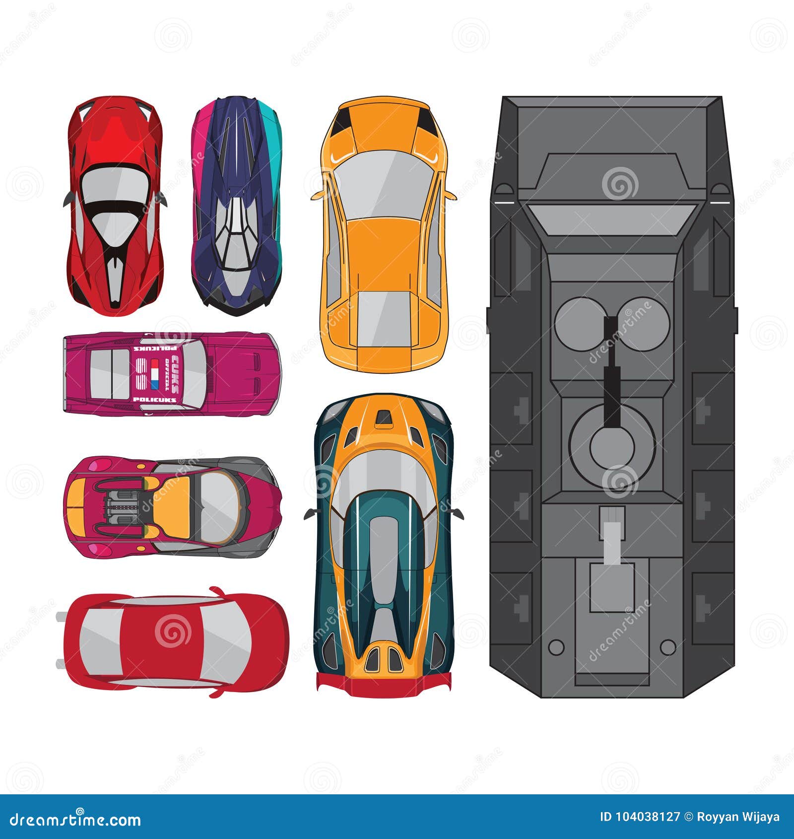 Car Vector Elements Collections Set Stock Vector - Illustration of ...