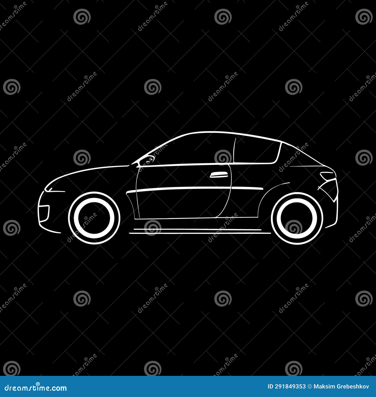 Car Vector Icon Isolated Side View, Logo Stock Illustration ...