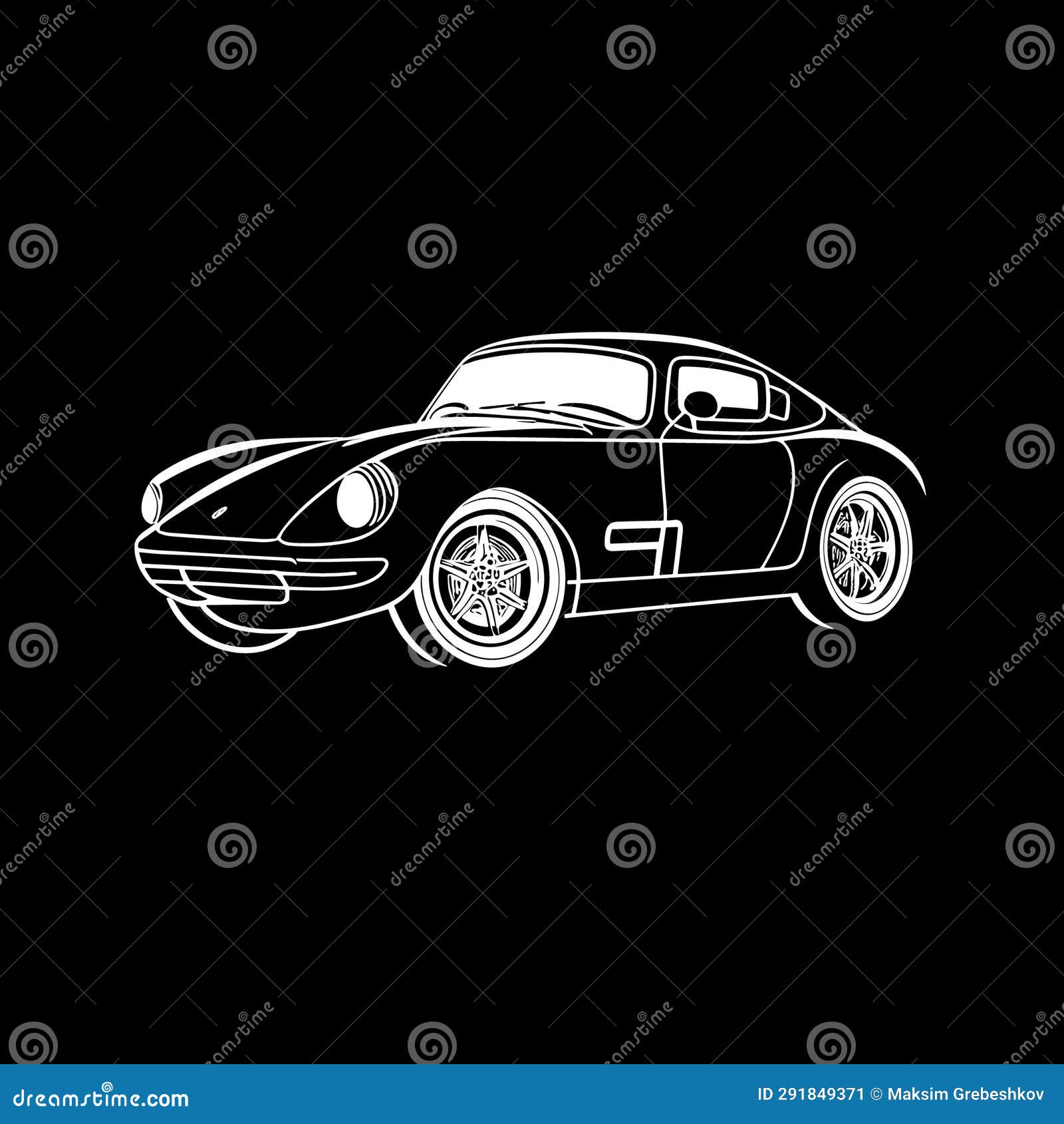Car Vector Icon Isolated Side View, Logo Stock Vector - Illustration of ...