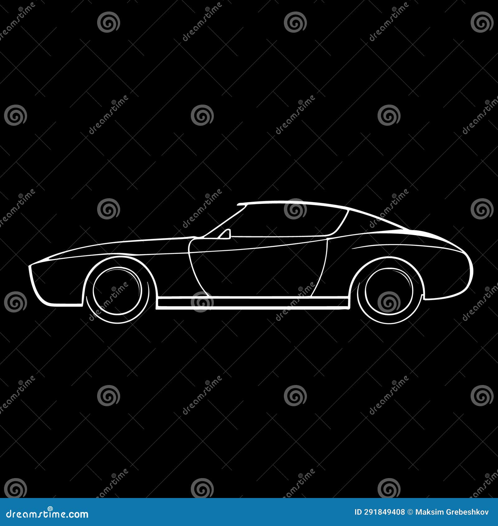 Car Vector Icon Isolated Side View, Logo Stock Illustration ...