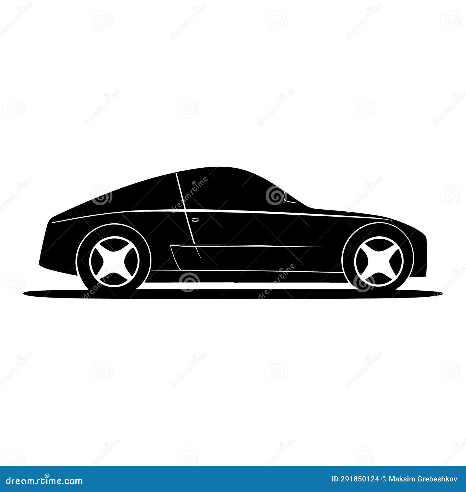 Car Vector Icon Isolated Side View, Logo Stock Illustration ...