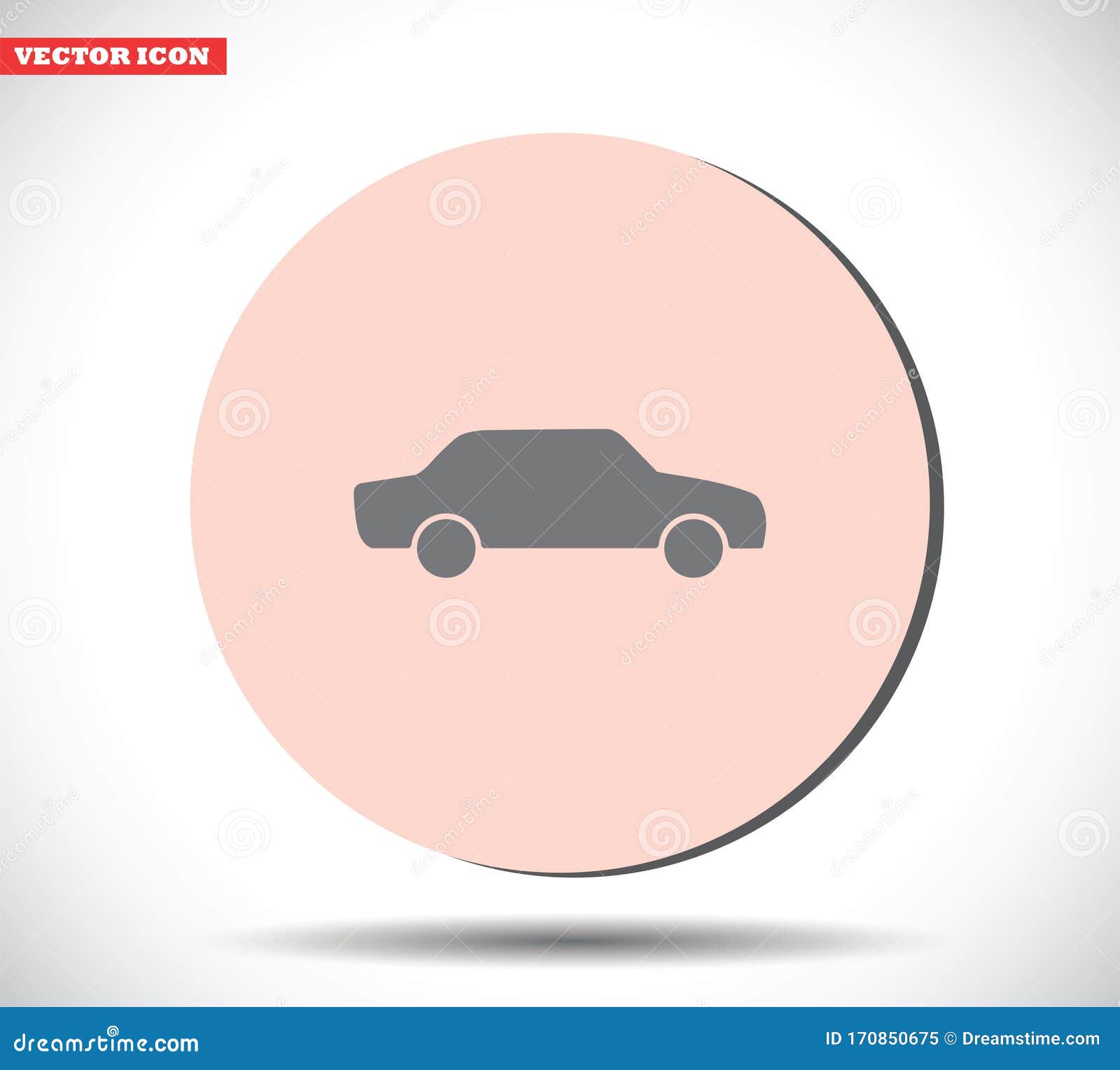 Car Icon , Lorem Ipsum Flat Design Stock Illustration - Illustration of ...