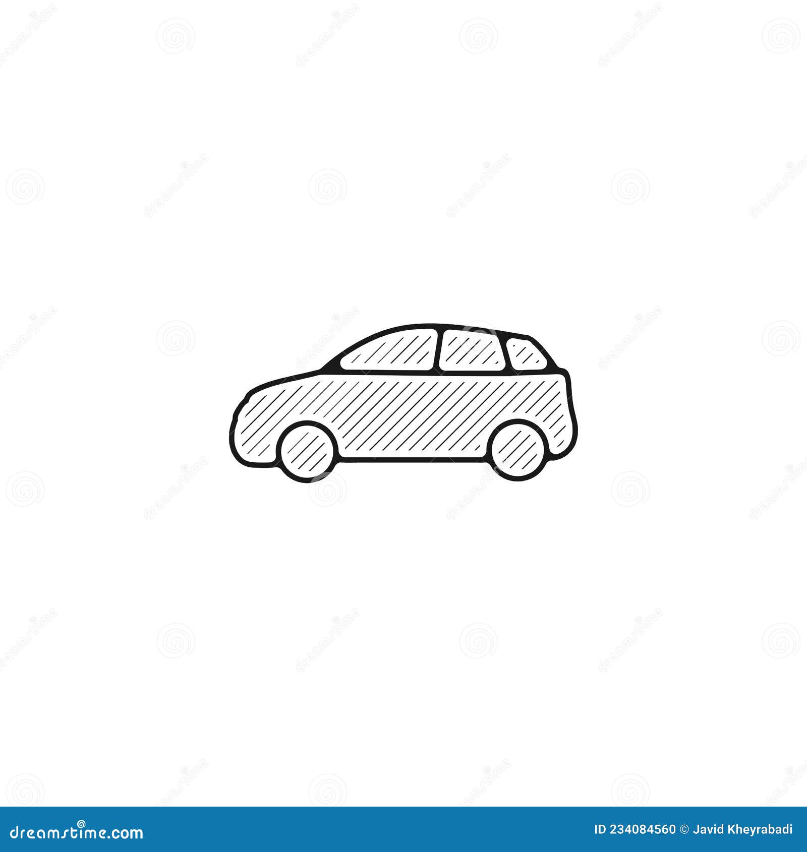 Car Line Icon. Car Linear Outline Icon Stock Vector - Illustration of ...