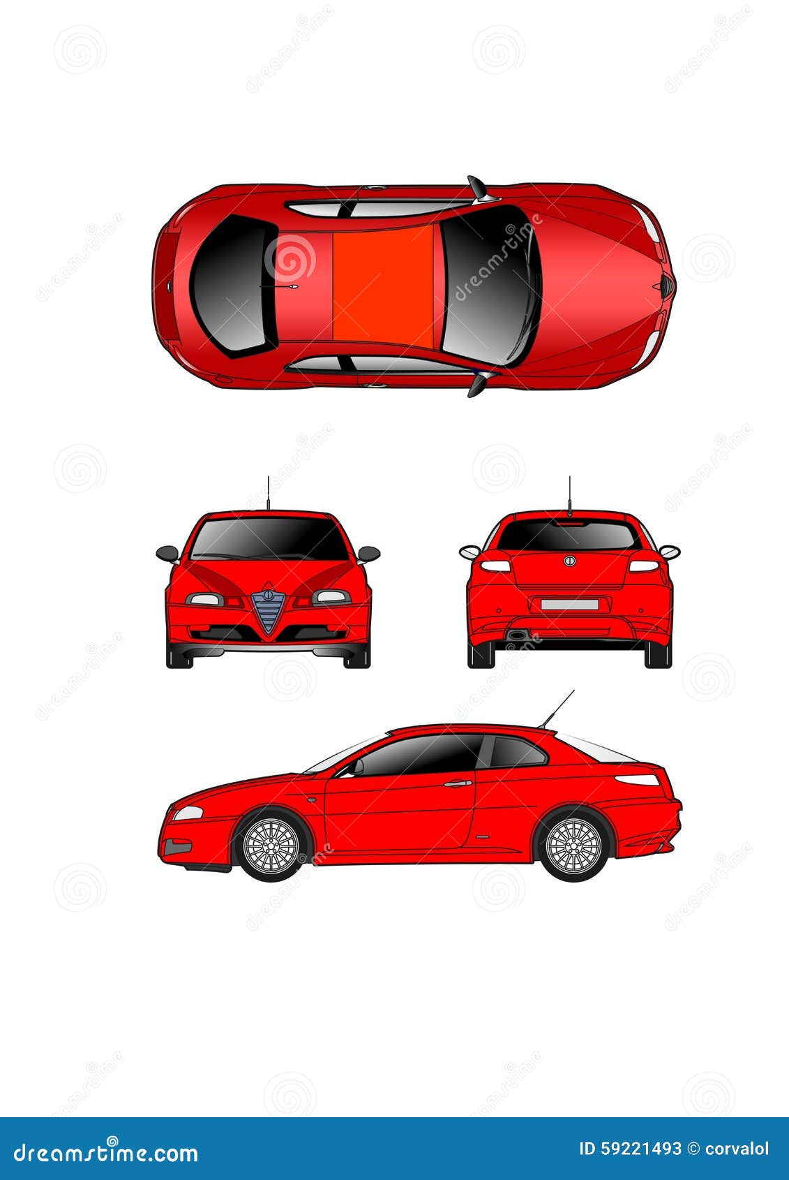 Car stock illustration. Illustration of iconography, fast - 59221493