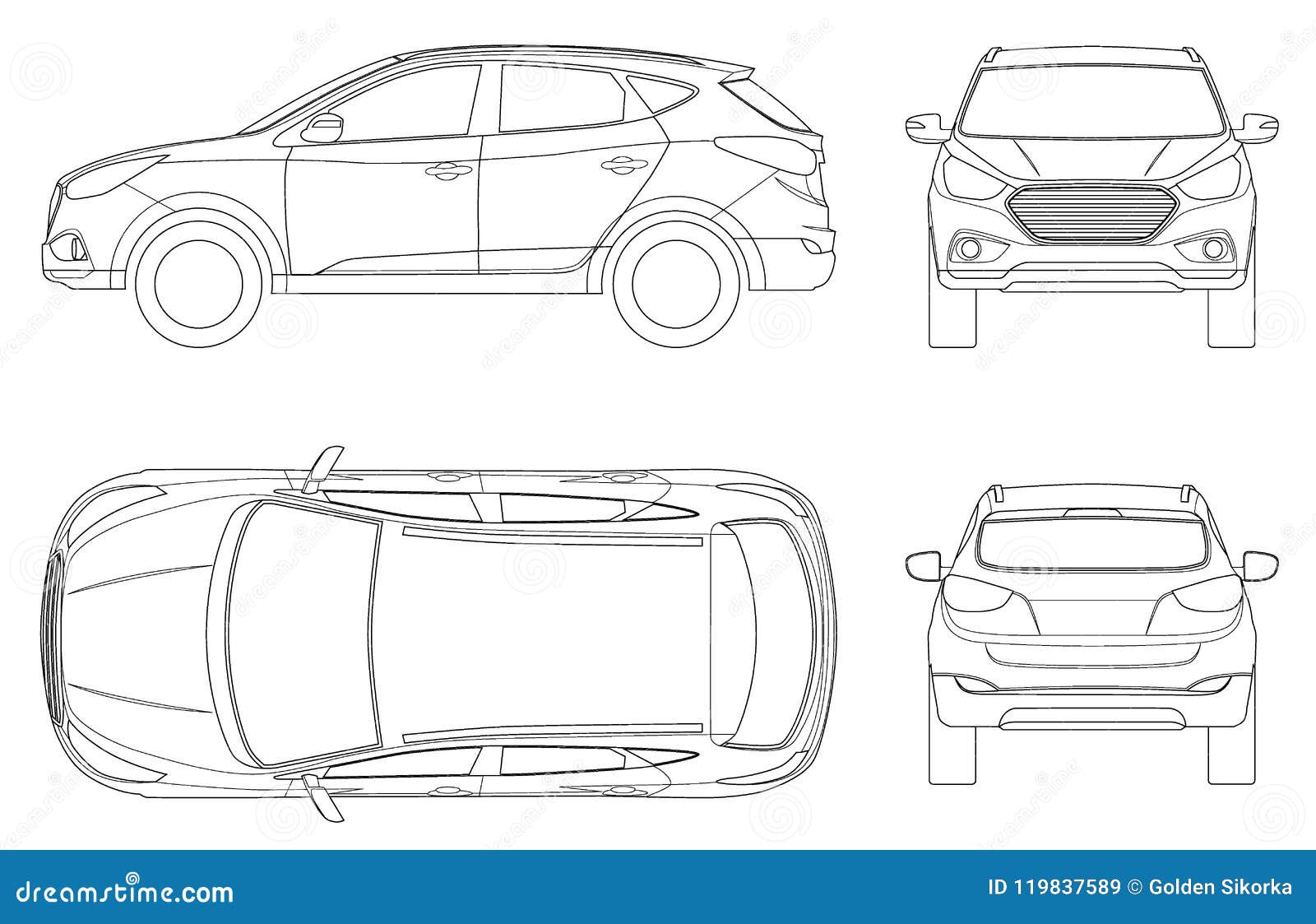 Crossover Outline Stock Illustrations – 581 Crossover Outline Stock ...