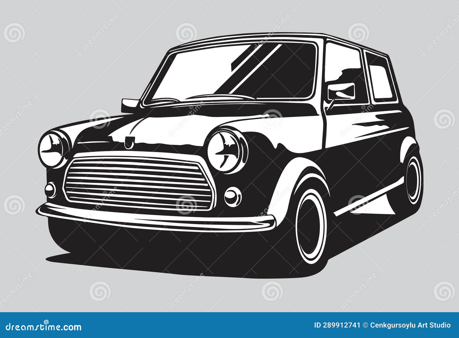 Car Vehicle Mini Cooper Vector Illustration Editorial Photo ...