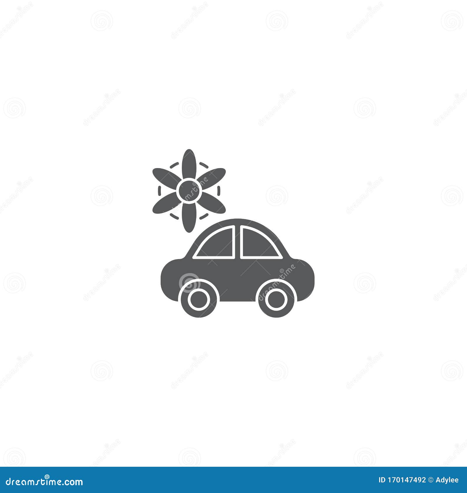 Car Ventilation System Vector Icon Symbol Isolated on White Background ...