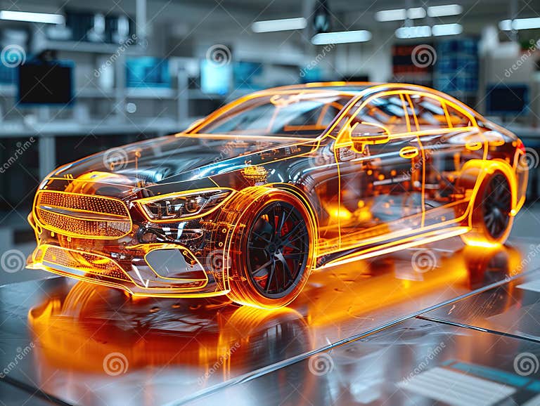Car Visualization with Augmented Reality Transparent Car in Studio ...