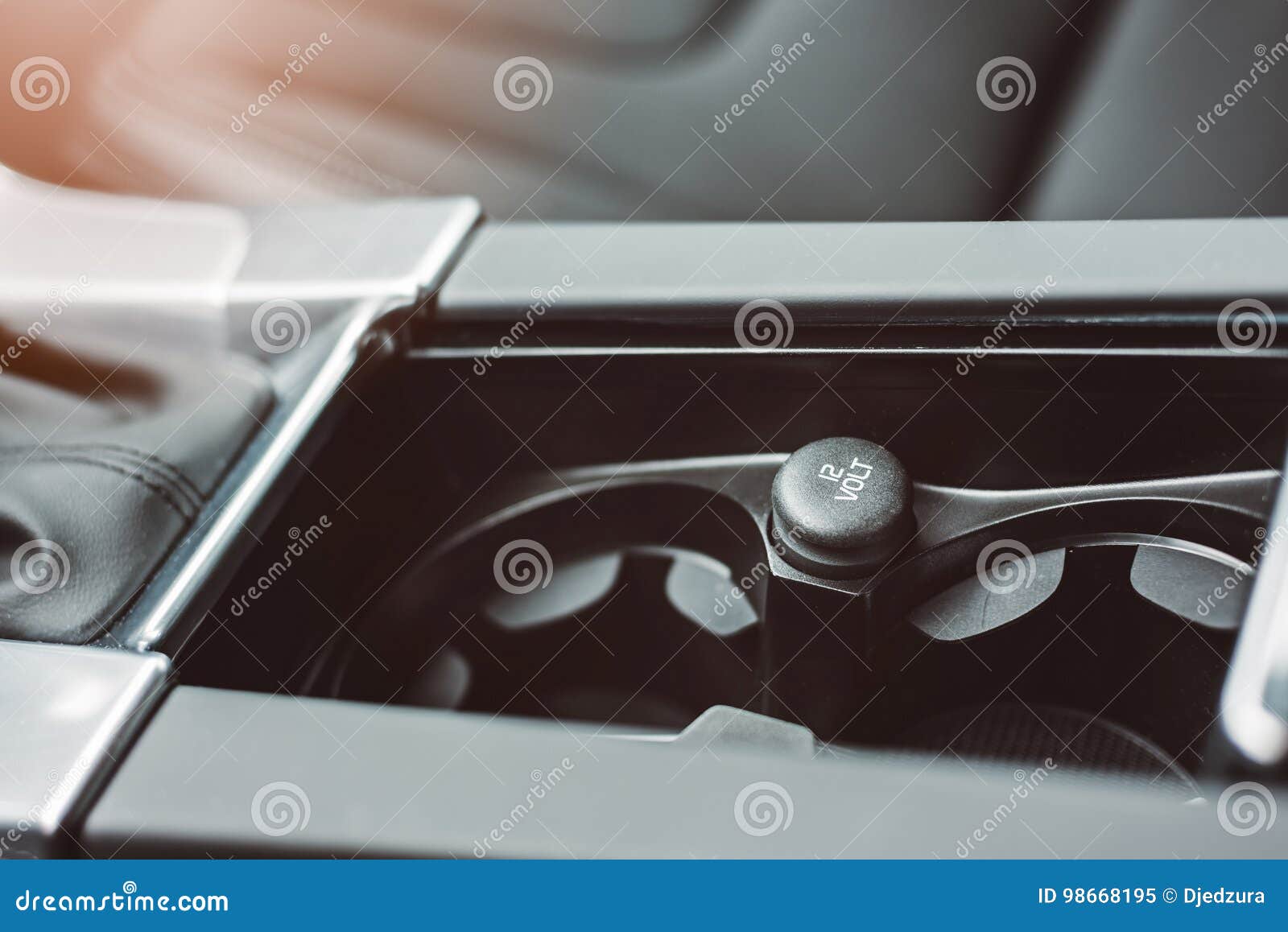 Car 12 volt outlet. stock image. Image of charge, volt - 98668195