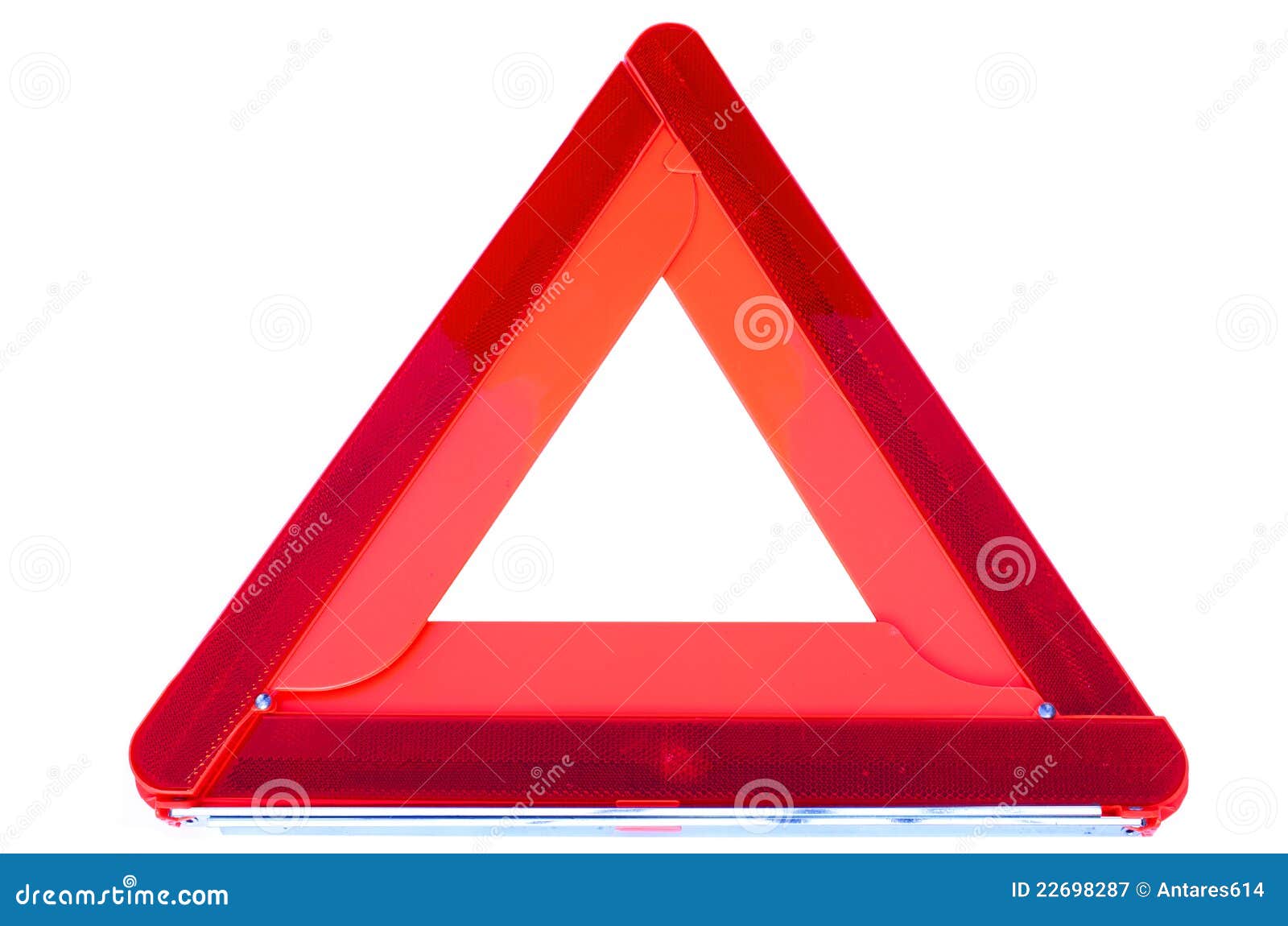 Breakdown Of Car. Red Warning Triangle Sign On Road Stock Image ...