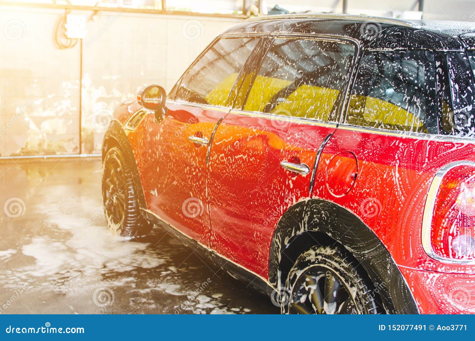 Car wash bubbles stock image. Image of garage, cleaner - 152077491