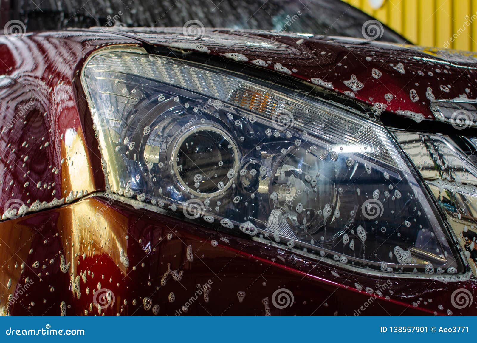 Car wash bubbles stock image. Image of automobile, dirt - 138557901