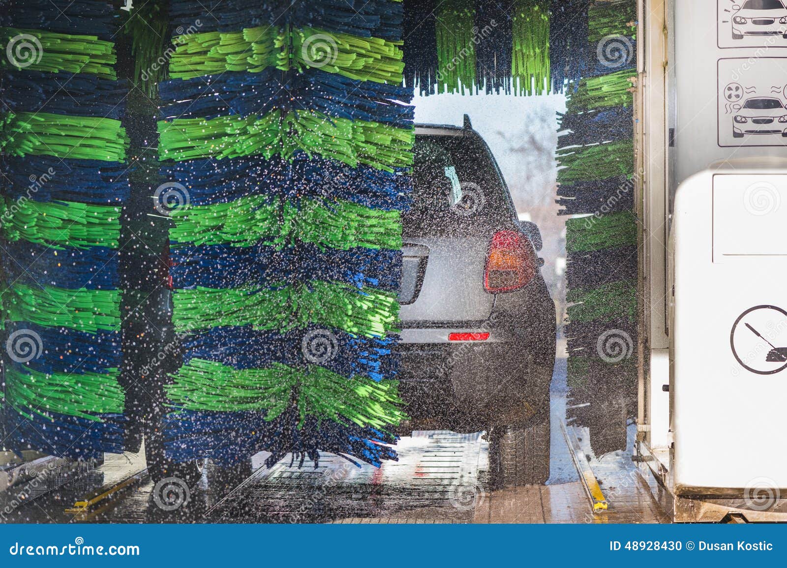 Car wash stock photo. Image of wash, roller, device, washer - 48928430
