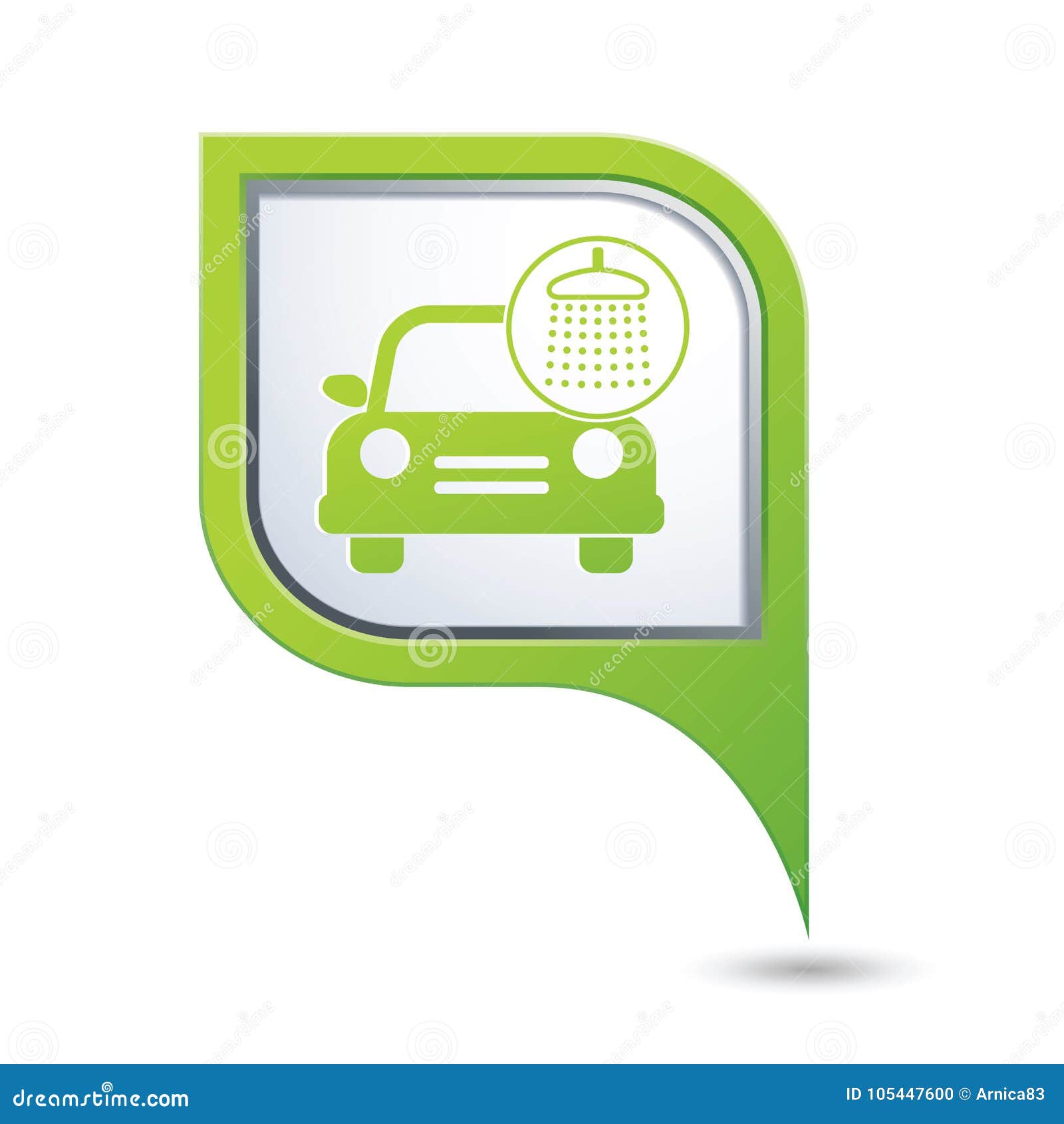 Car wash icon stock vector. Illustration of modern, position - 105447600