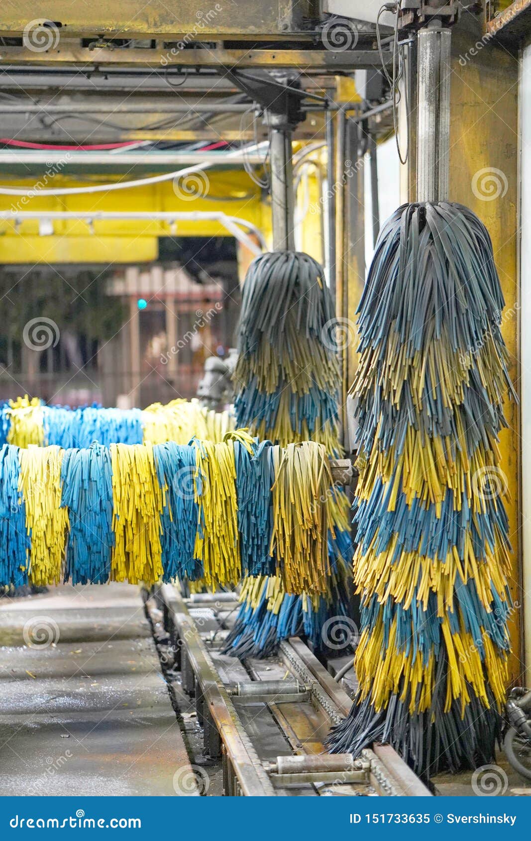 Car Wash Inside. View of Automatic Car Wash Stock Image - Image of ...