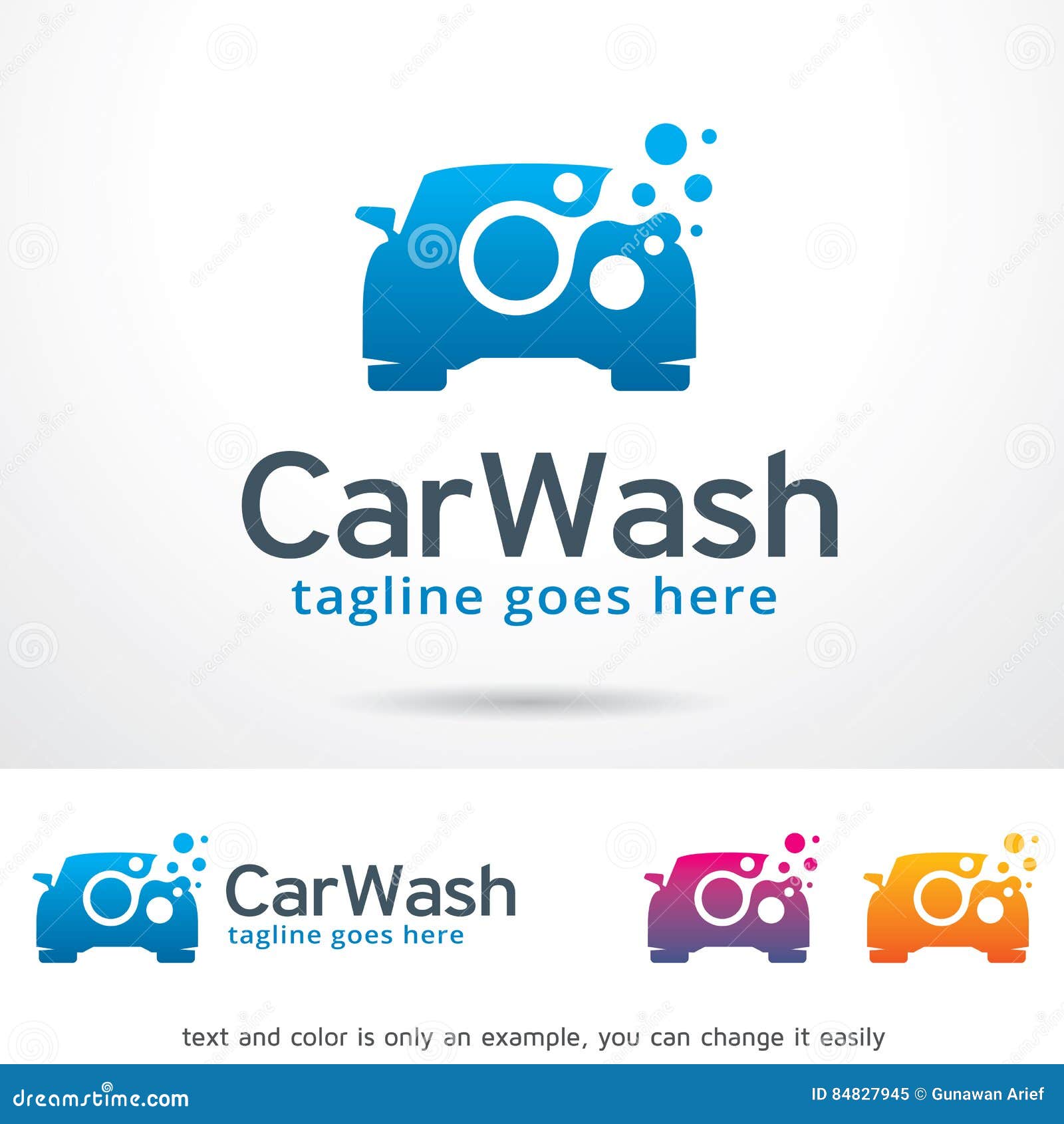Car Wash Logo Template Design Vector Stock Vector - Illustration of ...