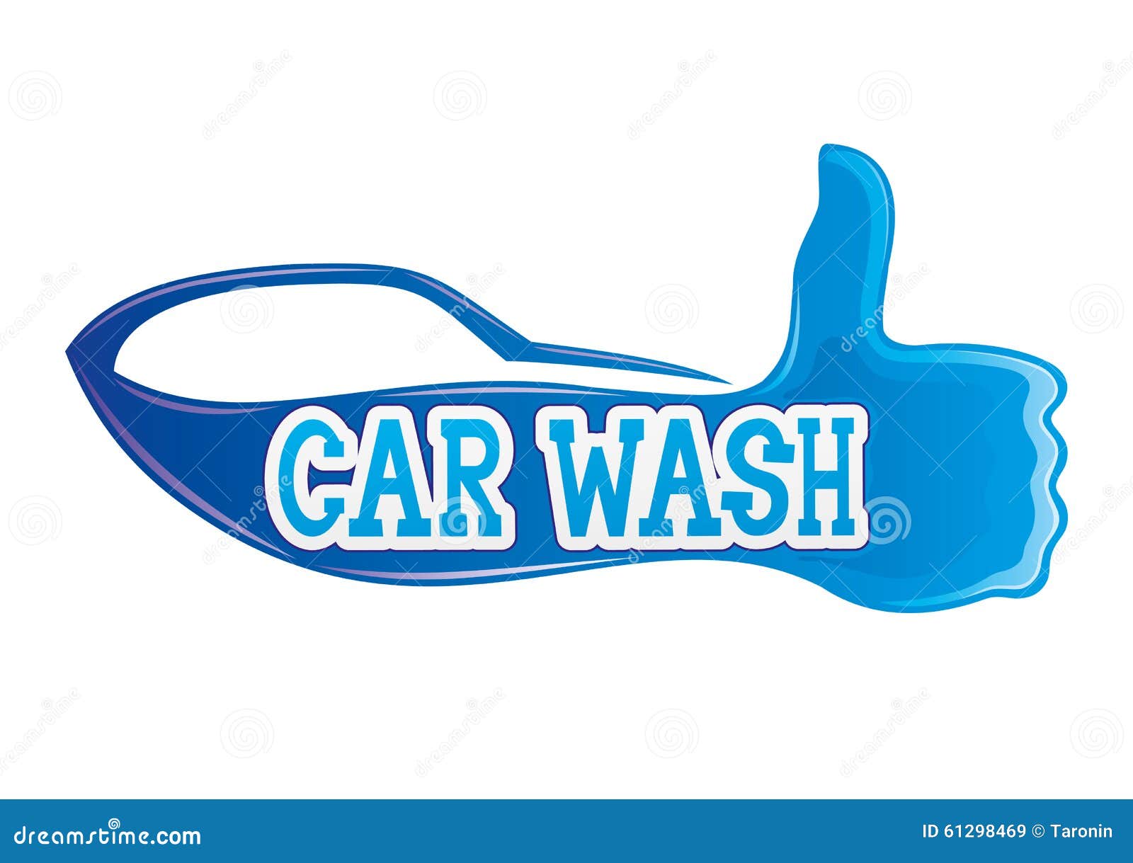 No Car Wash Sign. Vector Carwash Prohibiting Symbol | CartoonDealer.com ...