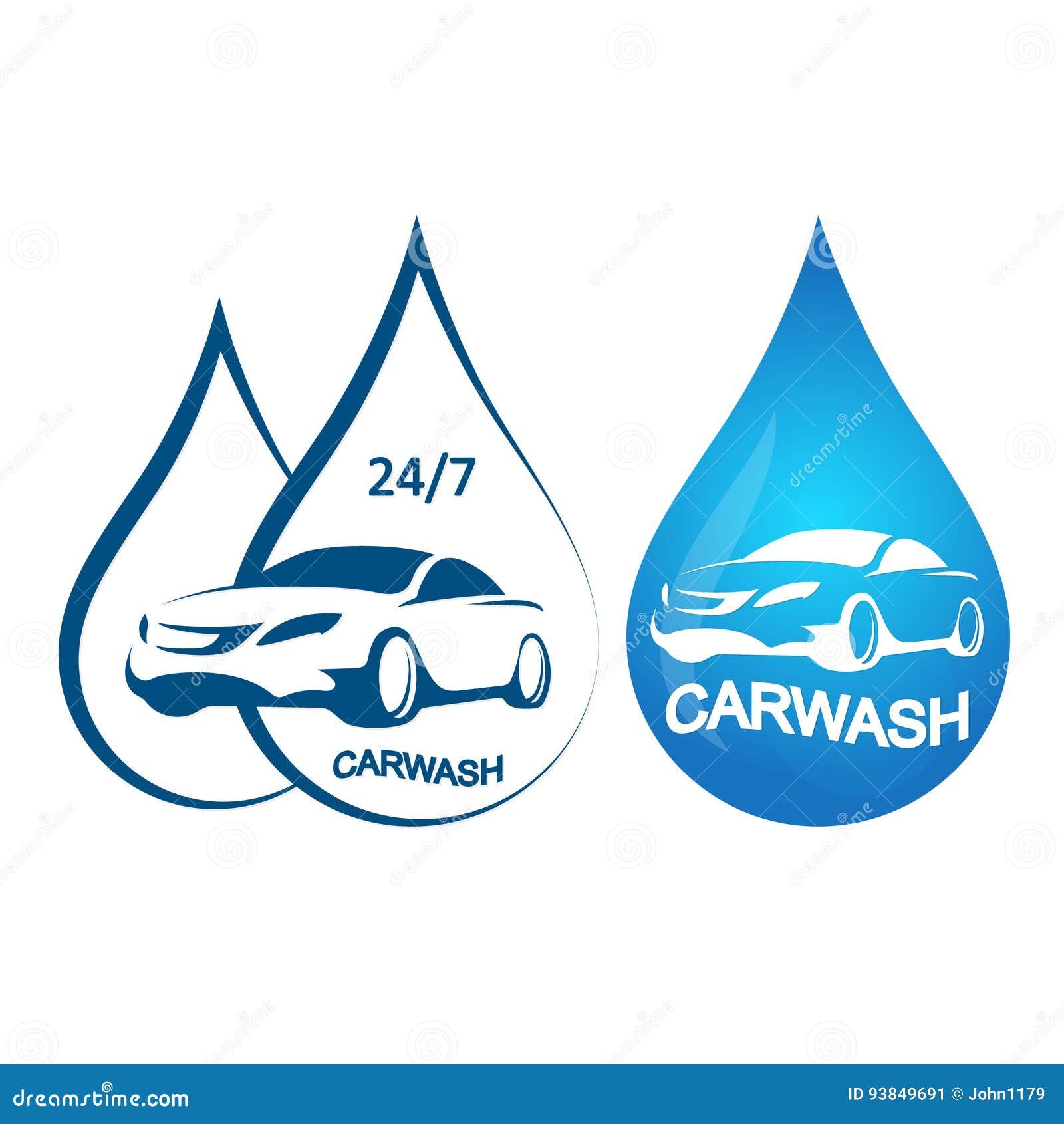 Car wash symbol set stock illustration. Illustration of emblem - 93849691