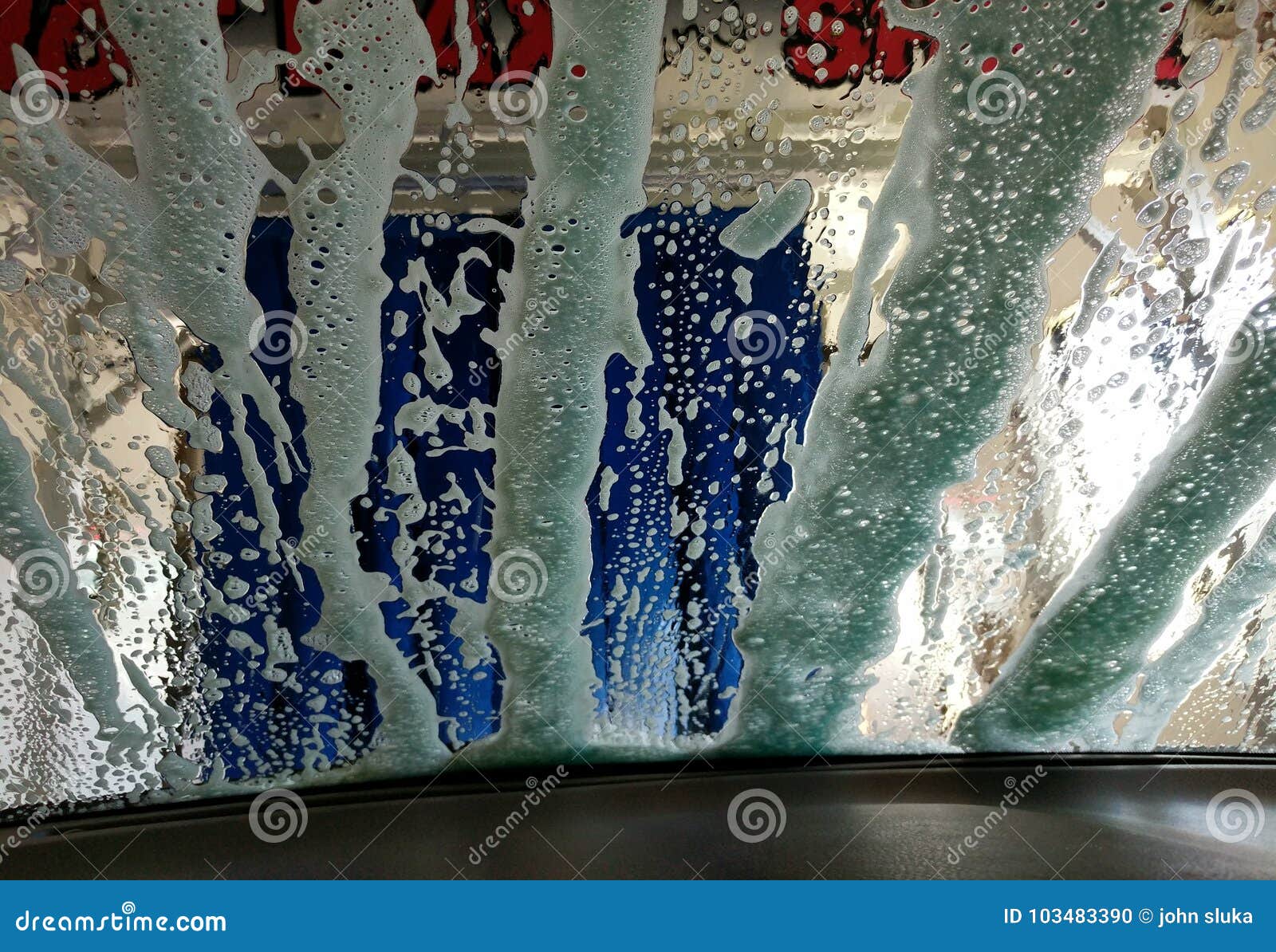 Car wash stock photo. Image of blue, wash, color, water - 103483390