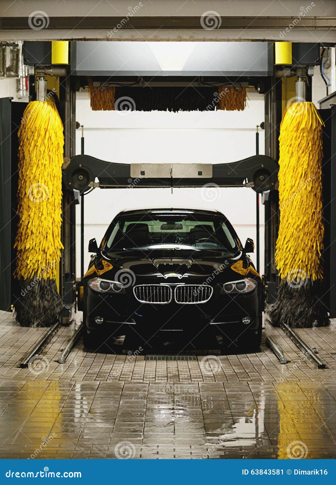 Car washing station stock image. Image of tunnel, brush - 63843581