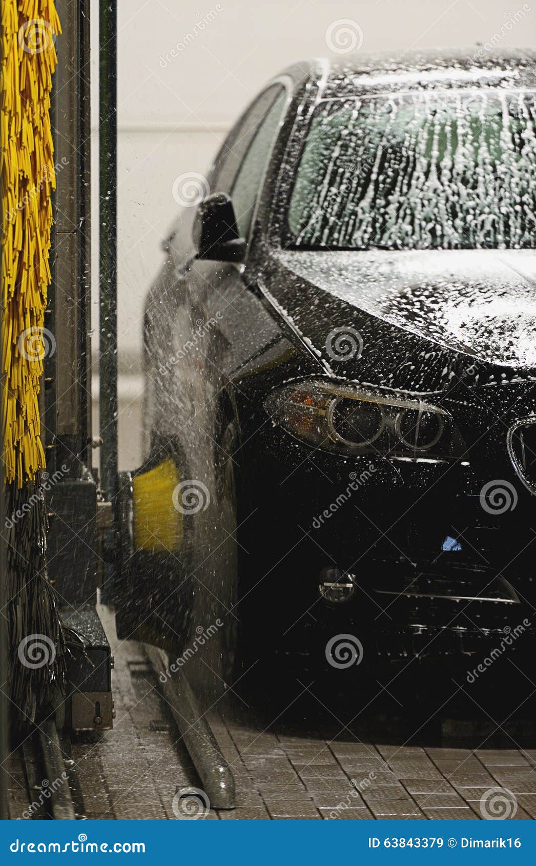 Car washing station stock image. Image of station, spray - 63843379