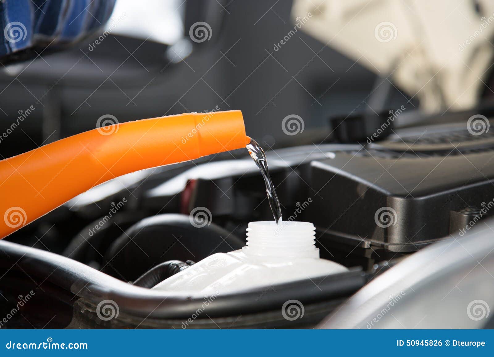Car Water refill stock photo. Image of maintenance, compartment - 50945826