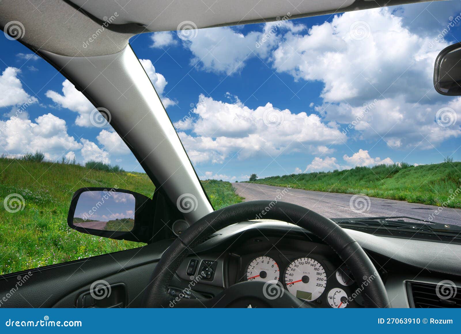 Car on the way stock photo. Image of light, landscape - 27063910