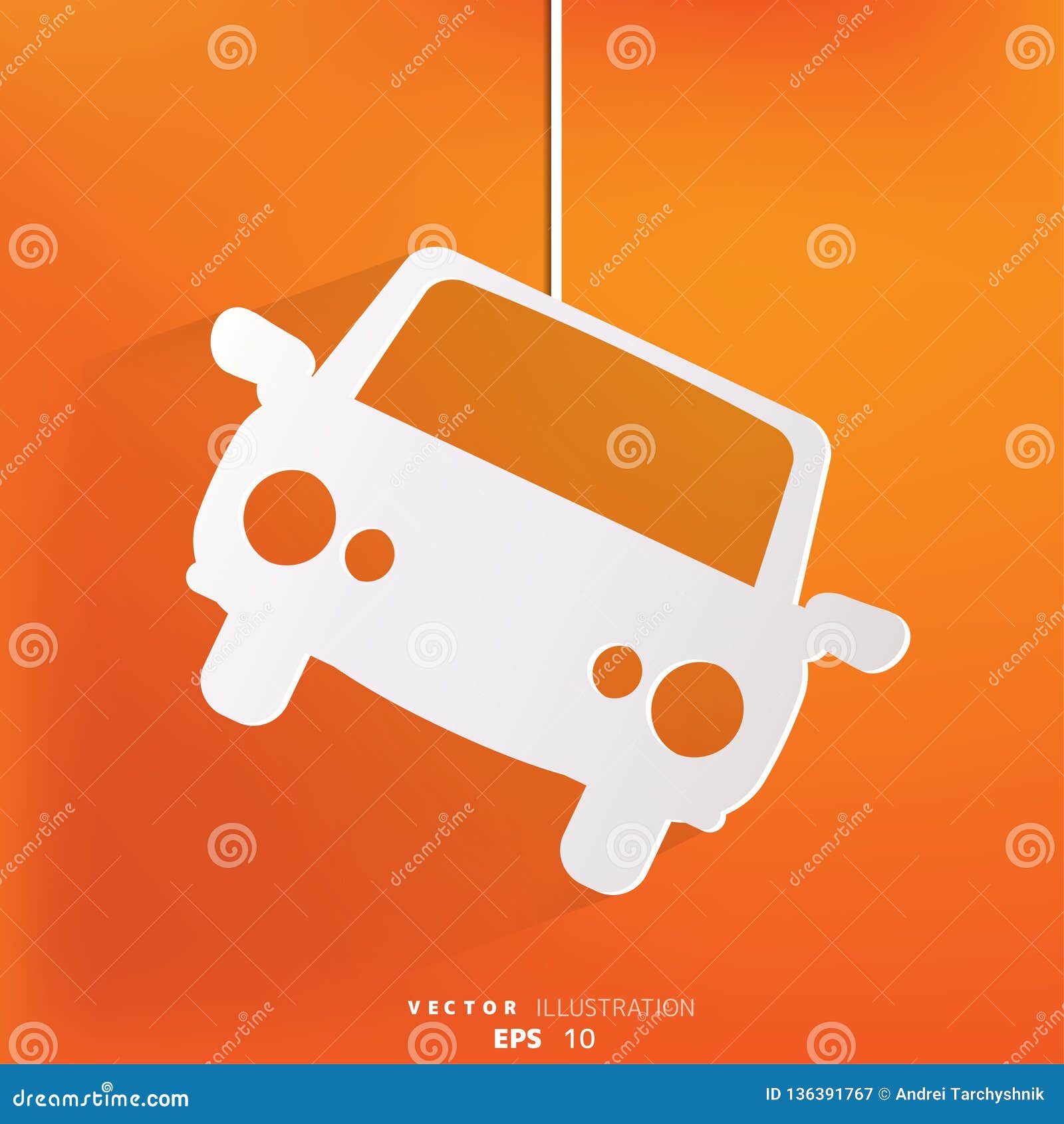 Car Web Icon Vector Illustration. Stock Vector - Illustration of ...