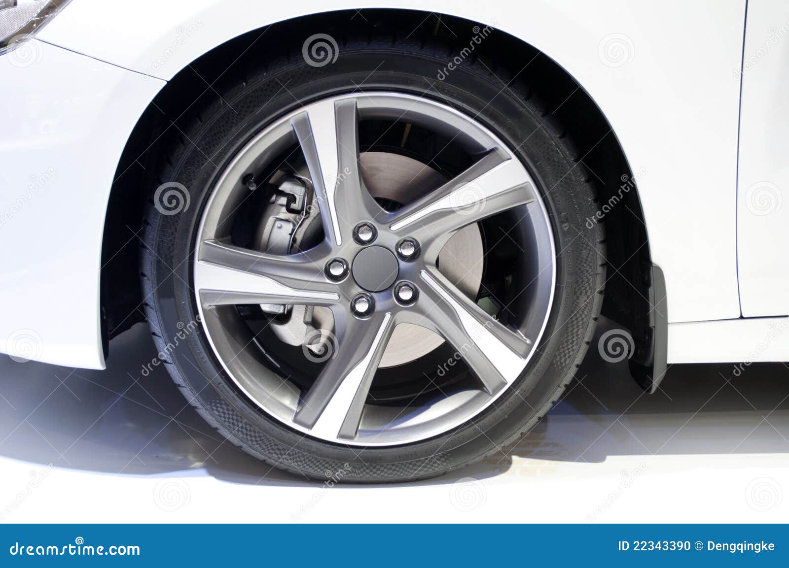 Car wheel stock photo. Image of piece, automotive, black - 22343390