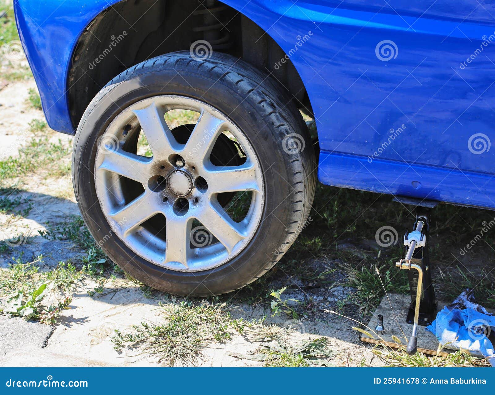 Car wheel stock photo. Image of brake, rubber, outdoor - 25941678