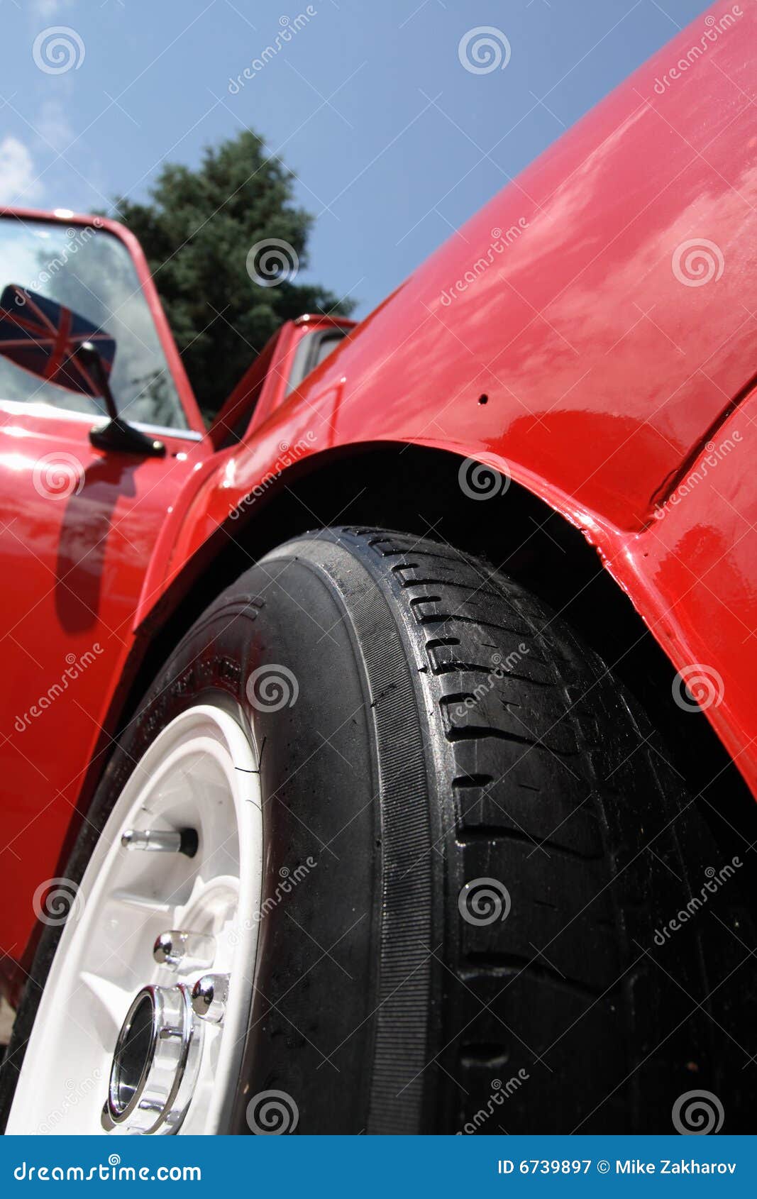 Car wheel. stock image. Image of automobile, mirror, british - 6739897