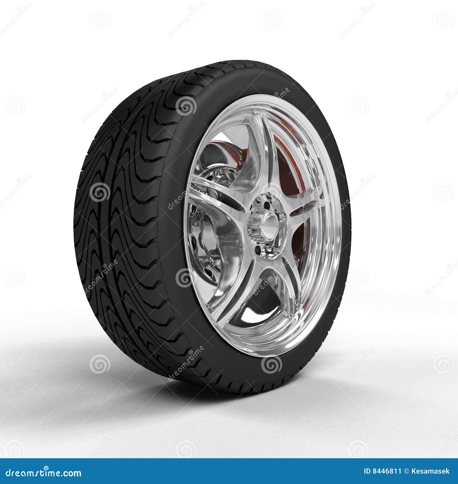 Car wheel stock illustration. Illustration of technology - 8446811