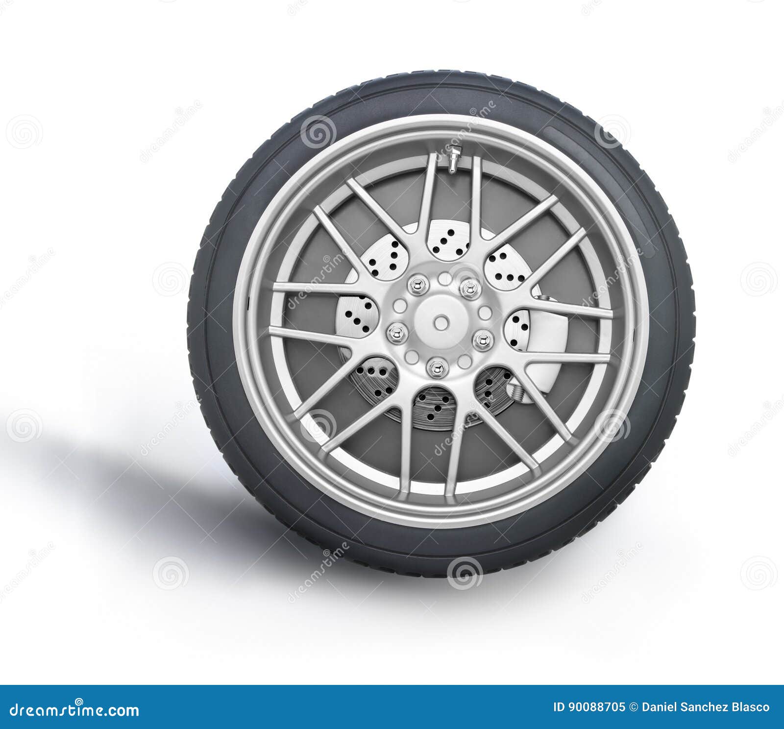 Car Wheel Against White Background Stock Image - Image of pneumatic ...